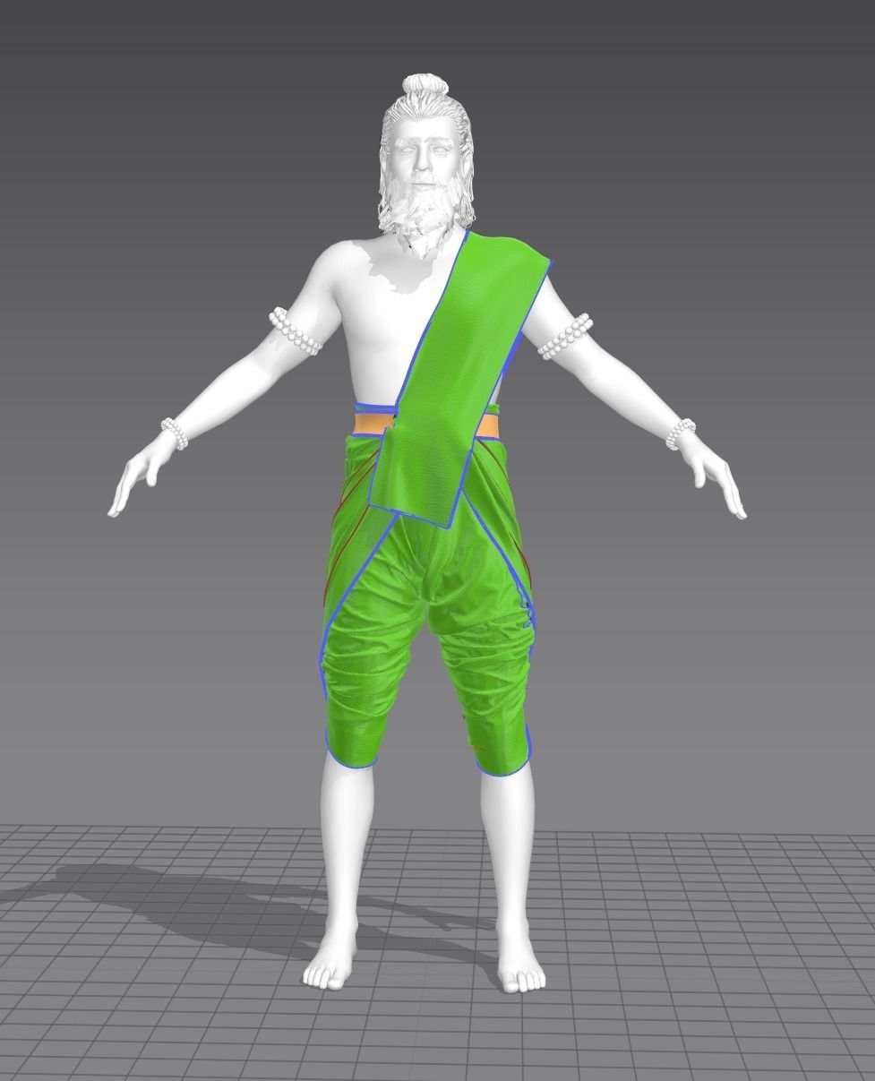 3D model Dhoti Indian Cloth VR / AR / low-poly | CGTrader