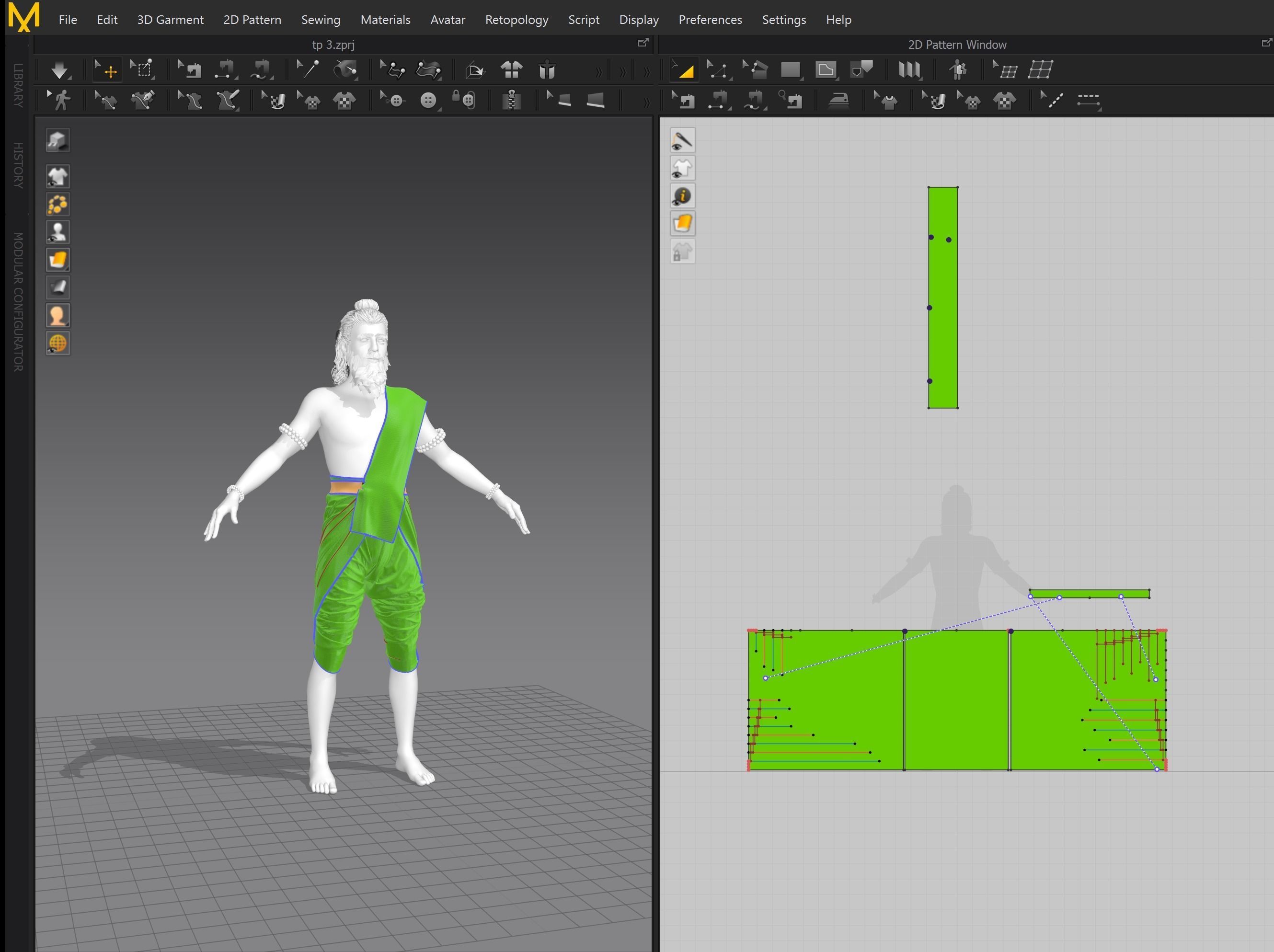 3D model Dhoti Indian Cloth VR / AR / low-poly | CGTrader