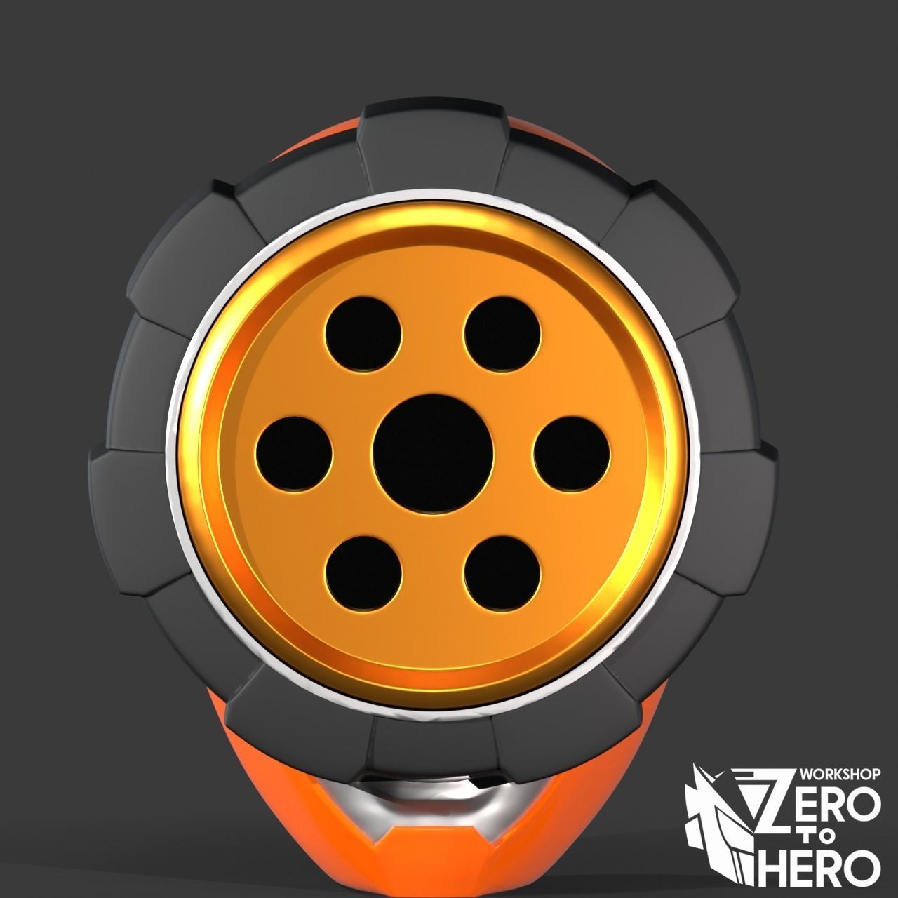 Super sentai Boonboomger Orange Ranger Helmet 3D model 3D printable ...