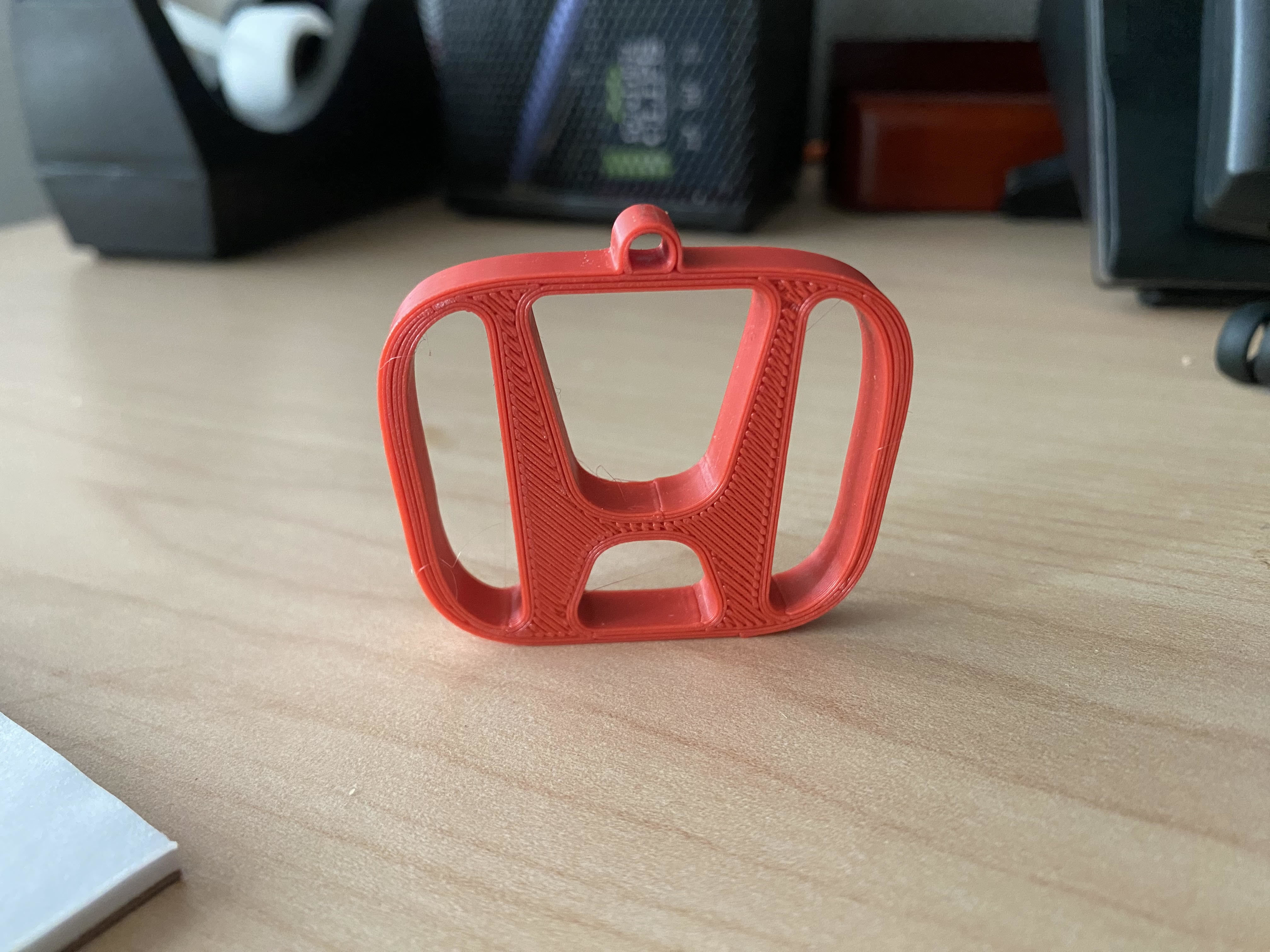 3D Printable Hondo Logo Keychain STL File Download 3D model 3D ...