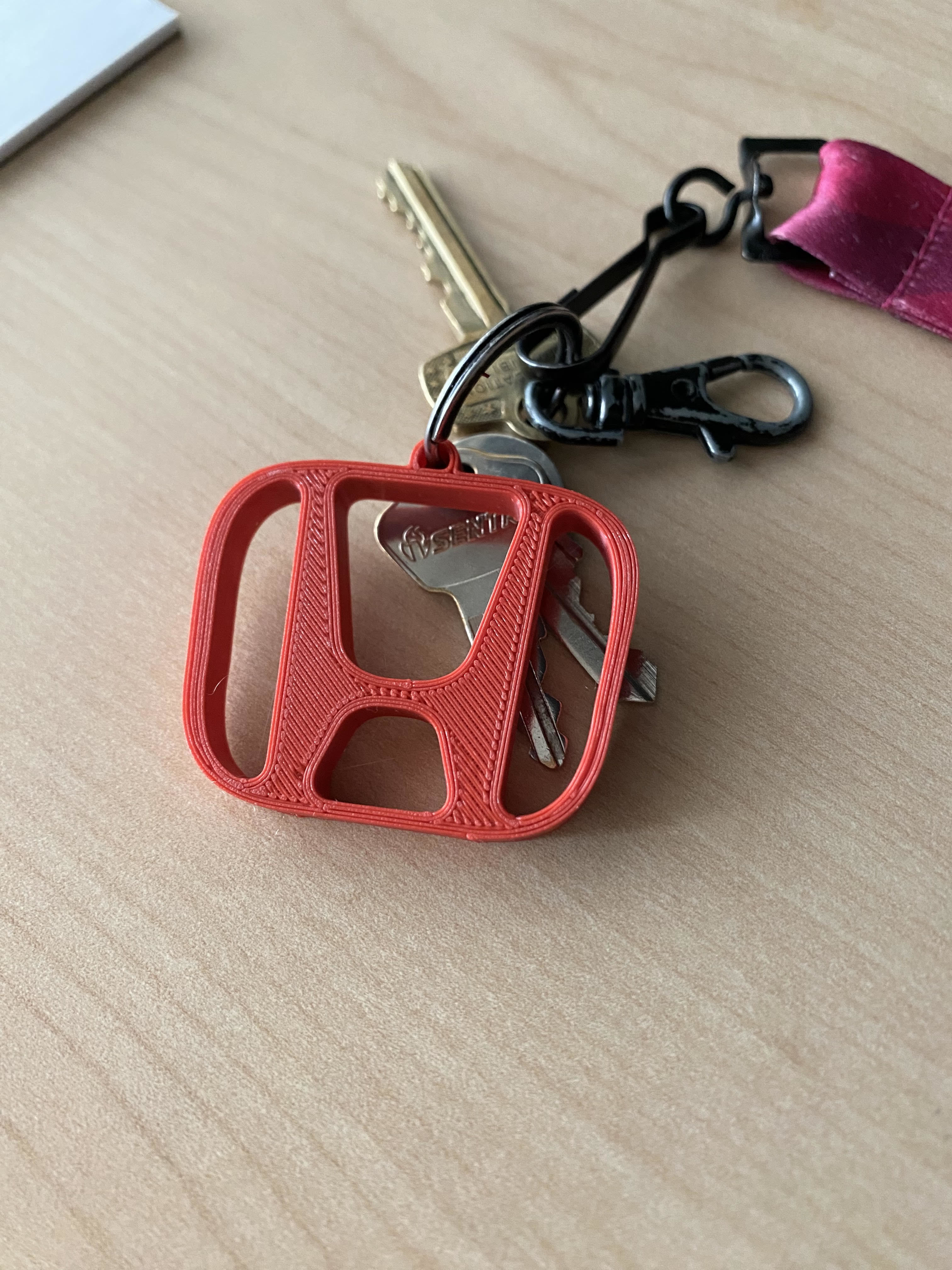 3D Printable Hondo Logo Keychain STL File Download 3D model 3D ...