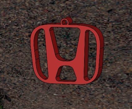 3D Printable Hondo Logo Keychain STL File Download 3D model 3D ...