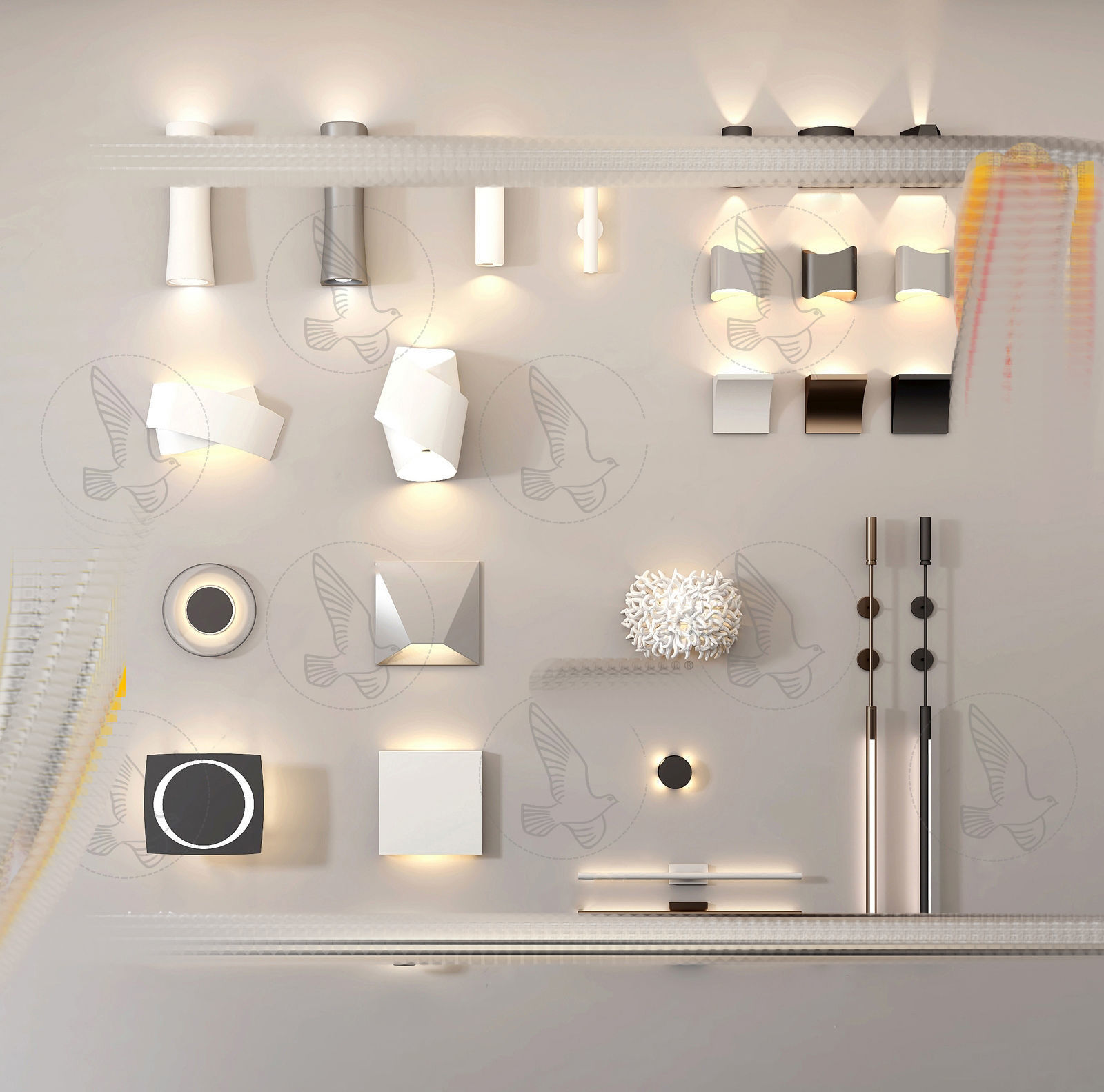 3D model Modern chandelier combination 3D model download 3D model VR ...