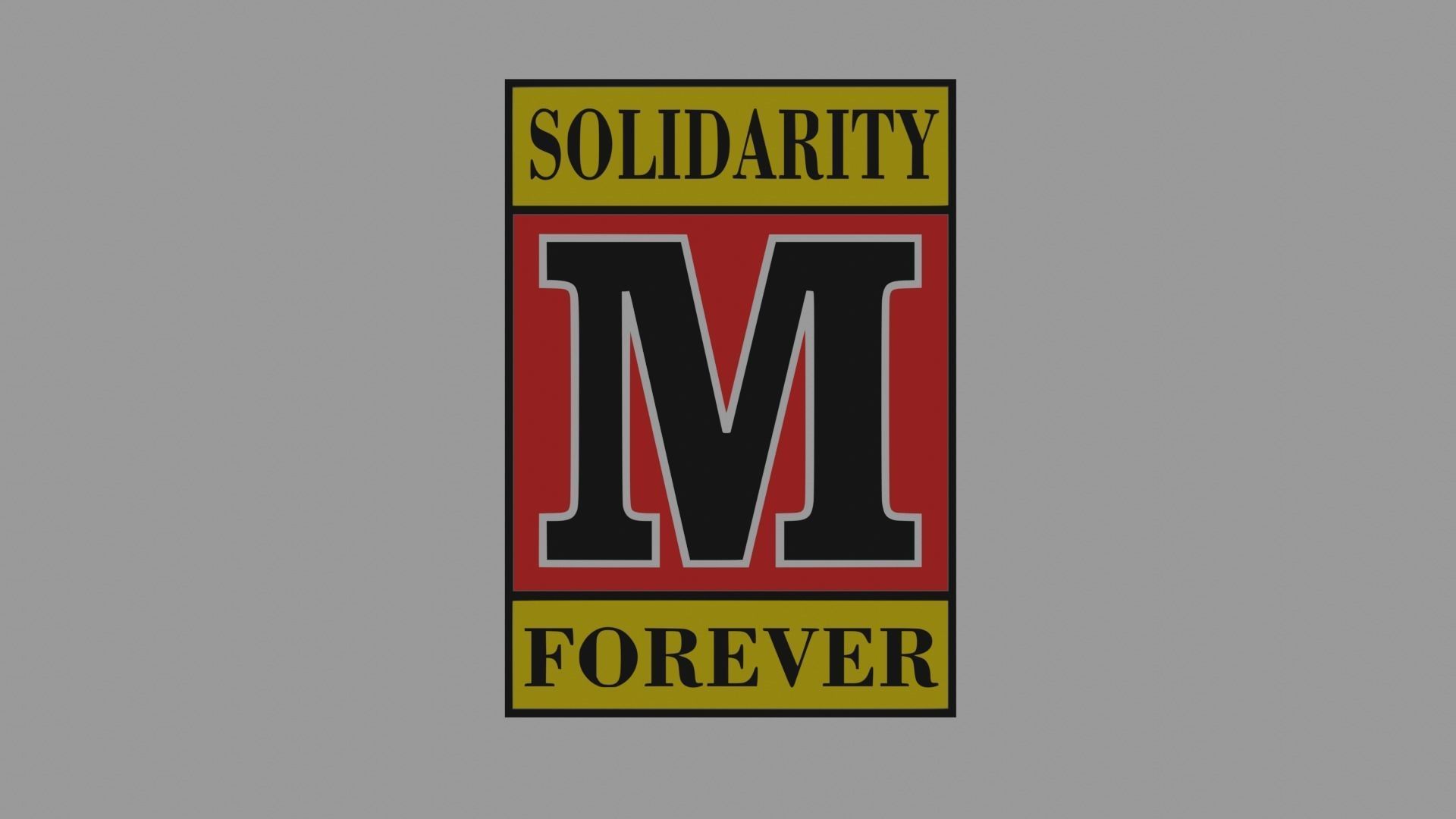 M Solver - Solidarity M Forever 3D Logo free 3D model | CGTrader