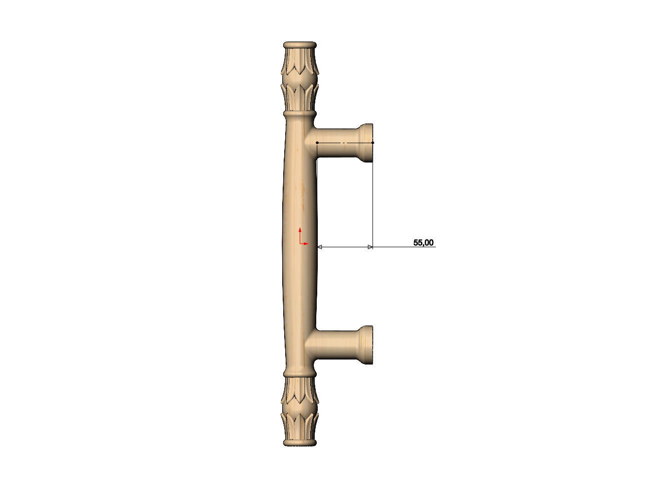 Lotus bead round push pull handle 3D model 3D printable | CGTrader