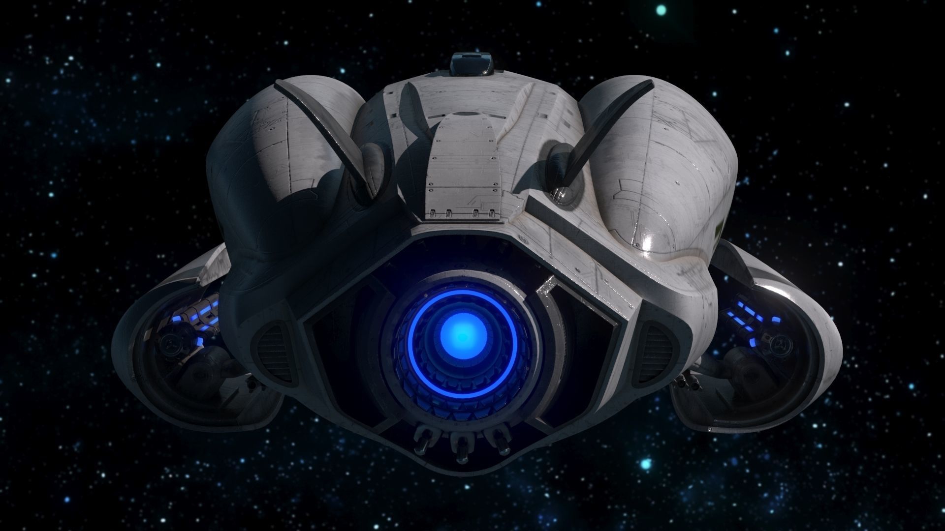 3D model Sci-fi Spaceship Dropship VR / AR / low-poly | CGTrader