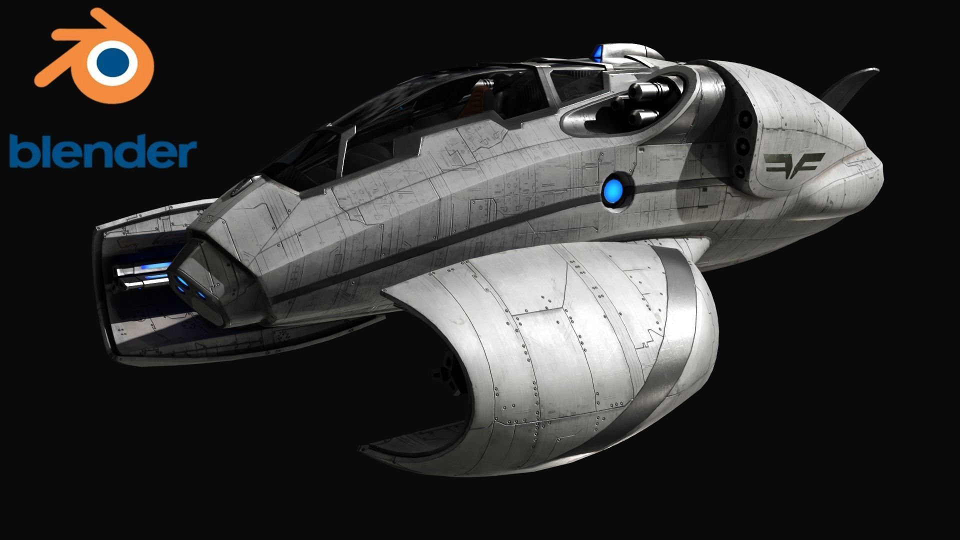 3D model Sci-fi Spaceship Dropship VR / AR / low-poly | CGTrader