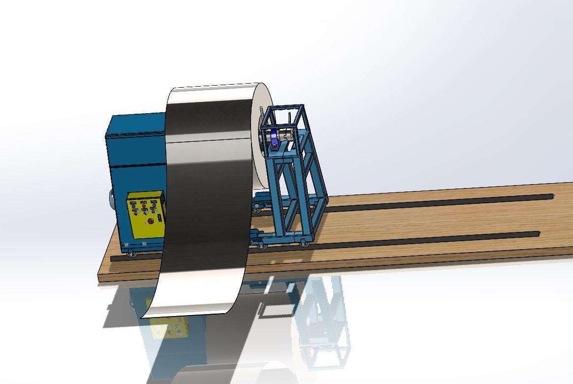 Sheet Metal Decoiler 3D model | CGTrader