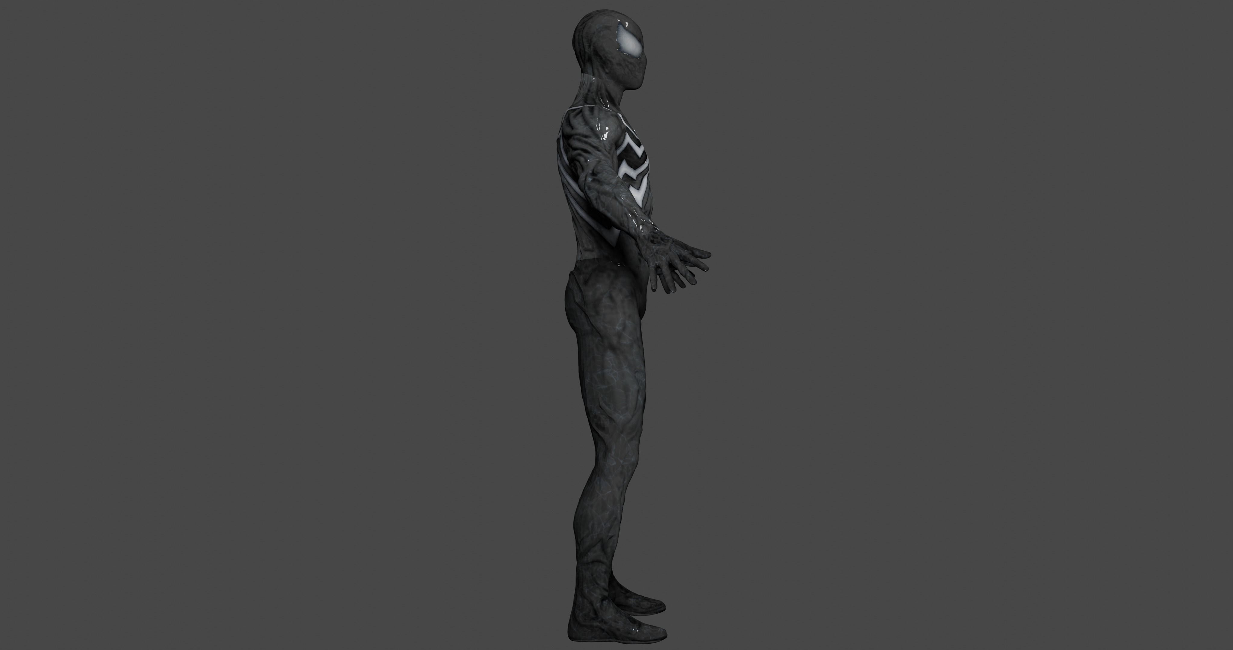 Spider-Man Symbiote 3d Model 3D model rigged | CGTrader