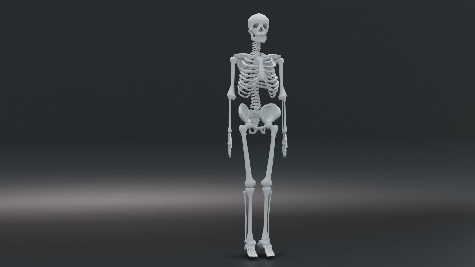 3D model Skelton Low Poly VR / AR / low-poly | CGTrader