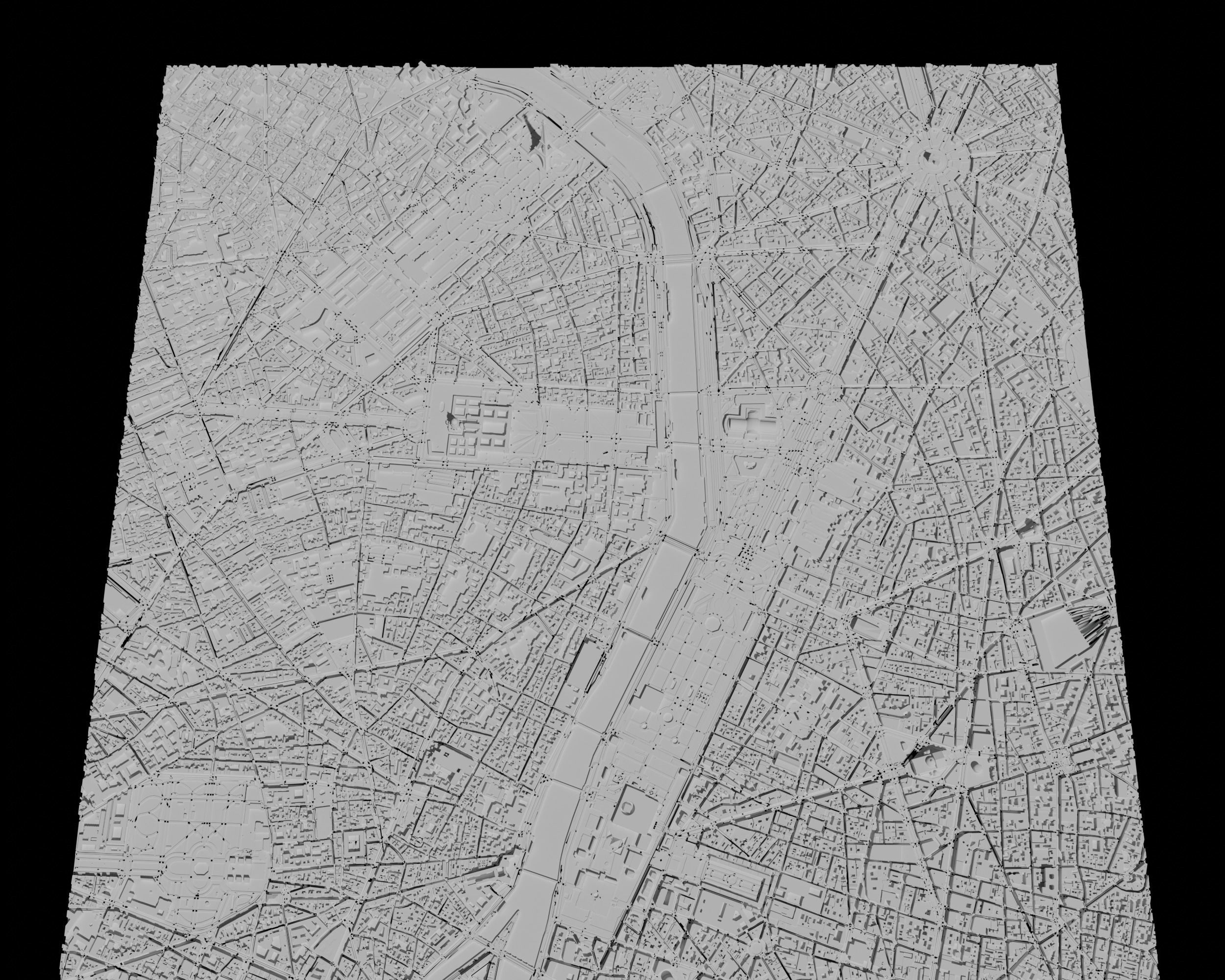 Paris 3D Printing stl file 3D Model of Paris 3D model 3D printable ...