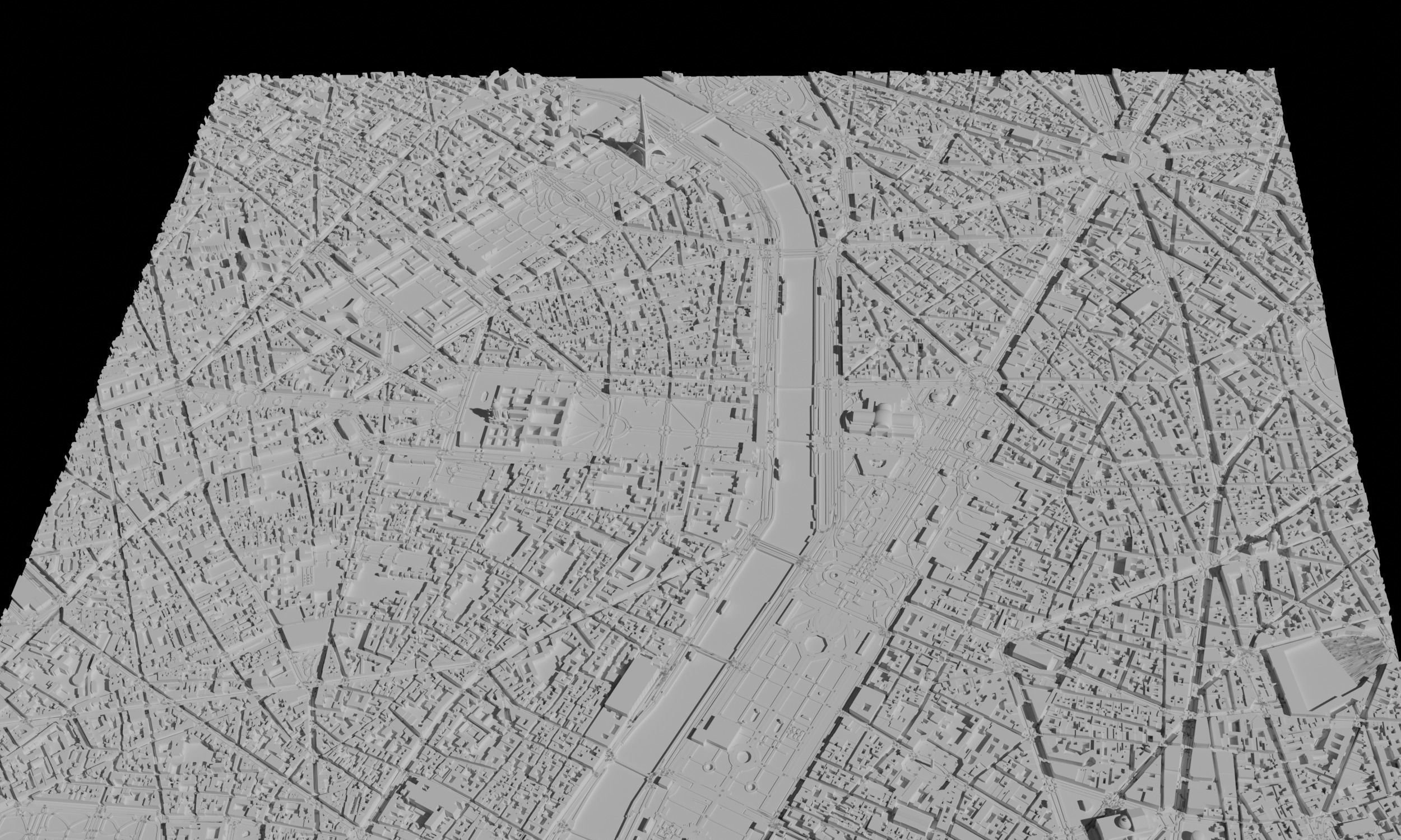 Paris 3D Printing stl file 3D Model of Paris 3D model 3D printable ...