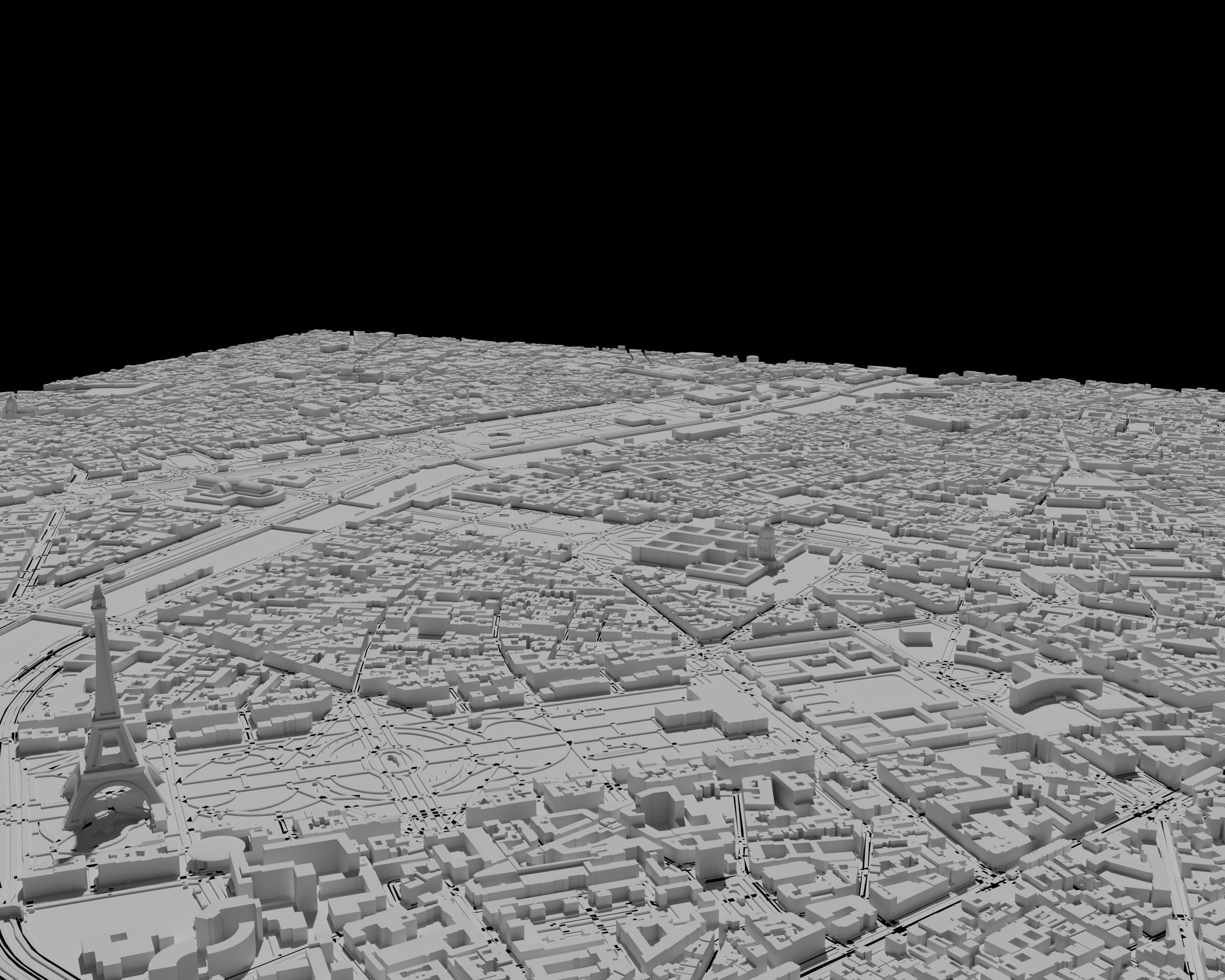 Paris 3D Printing stl file 3D Model of Paris 3D model 3D printable ...