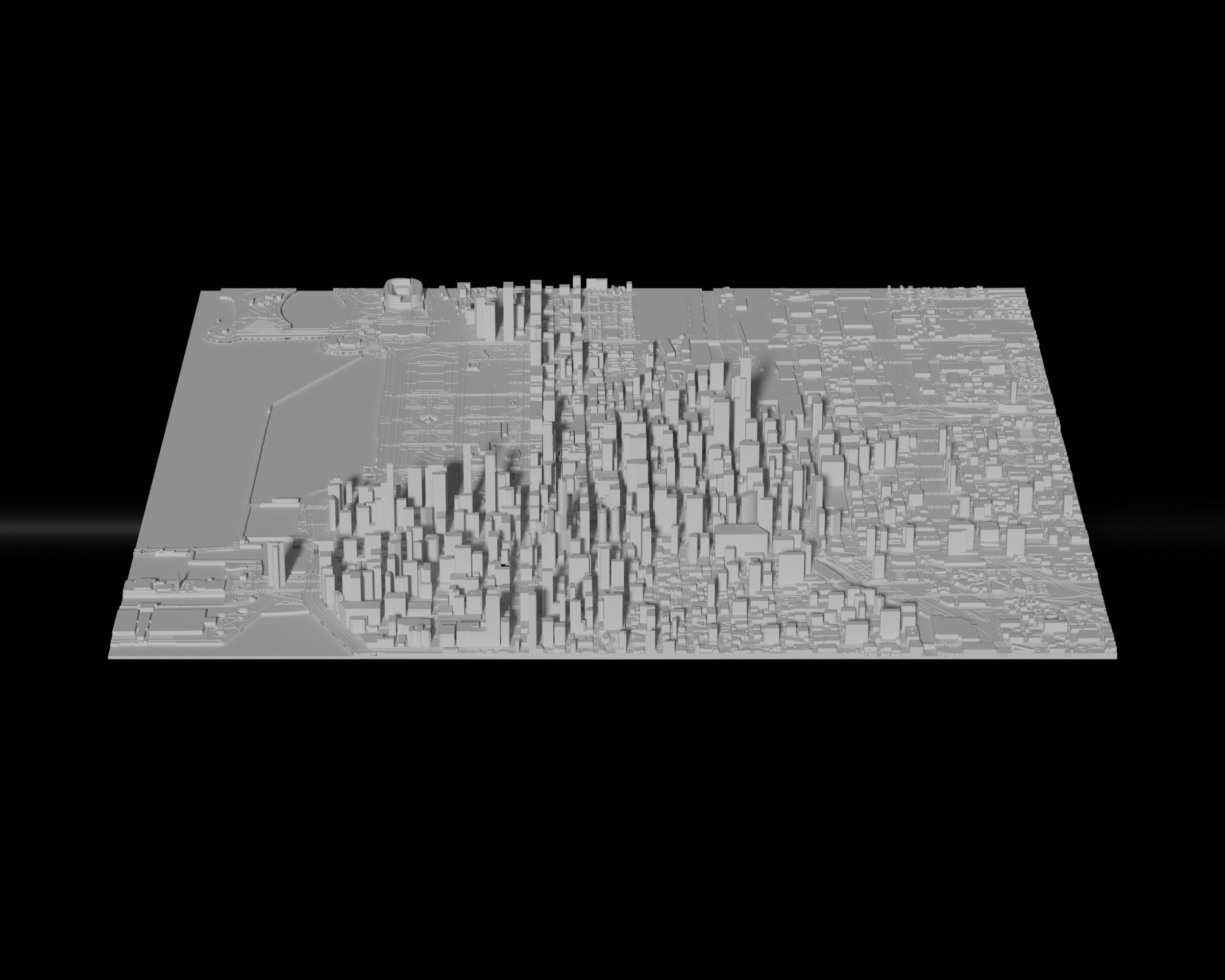 Chicago 3D Printing stl file 3D Model of Chicago 3D model 3D printable ...