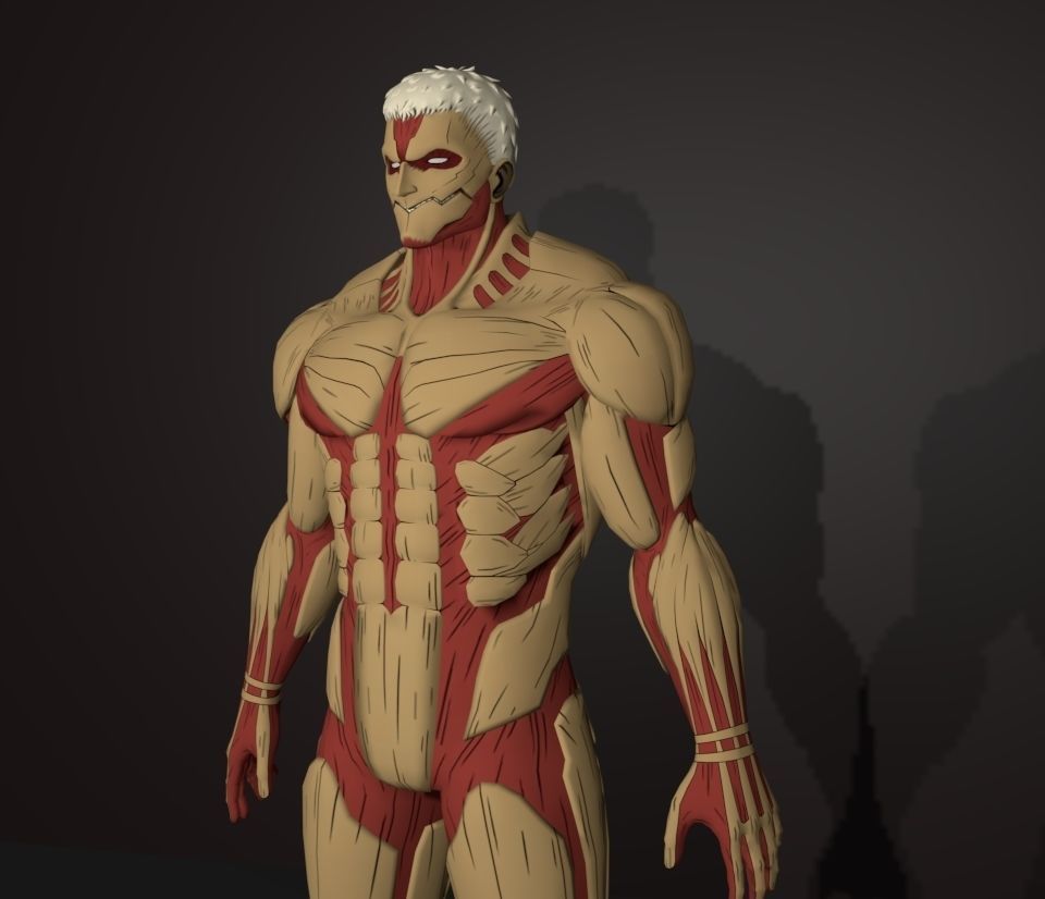 titan armored 3D model animated rigged | CGTrader