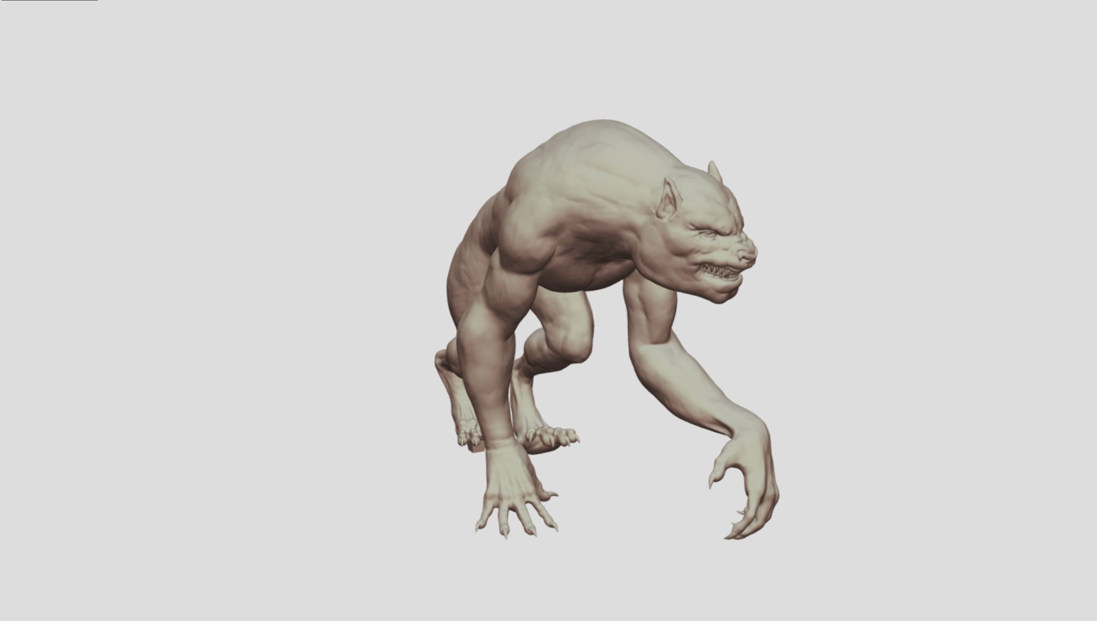 Realistic Werewolf 3D model 3D printable | CGTrader