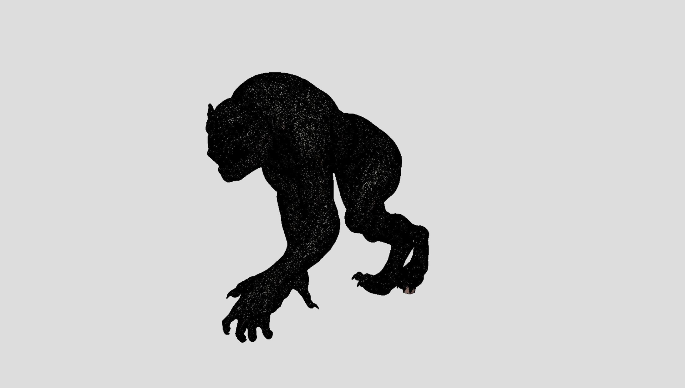 Realistic Werewolf 3D model 3D printable | CGTrader