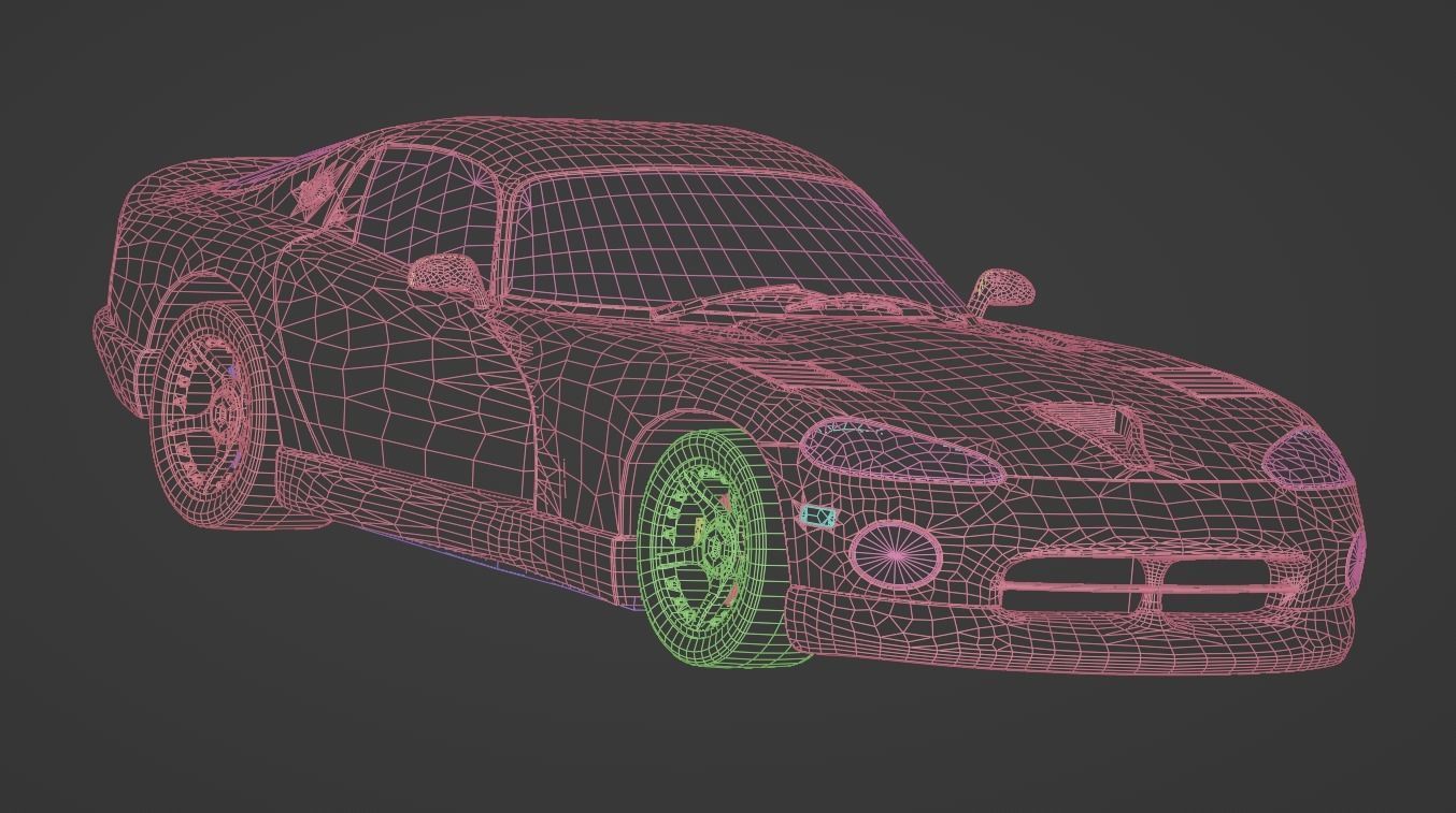 3D model Dodge Viper PBR 3d Model VR / AR / low-poly | CGTrader