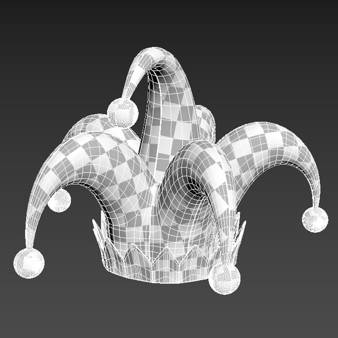 3D model Jester Joker Hat VR / AR / low-poly | CGTrader