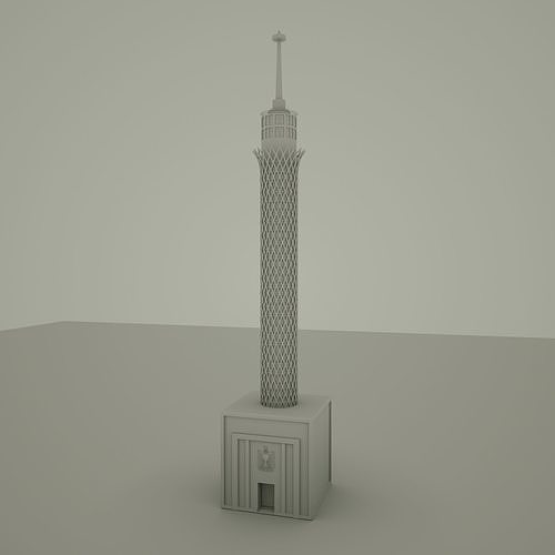 Cairo Tower free 3D model | CGTrader