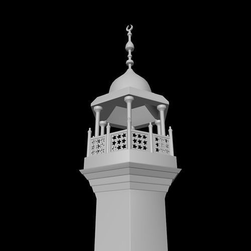 minaret free 3D model | CGTrader