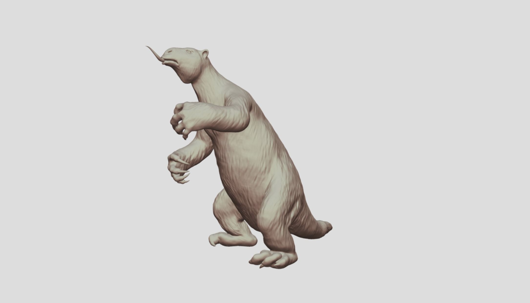 Realistic Megatherium basemesh 3D model 3D printable | CGTrader