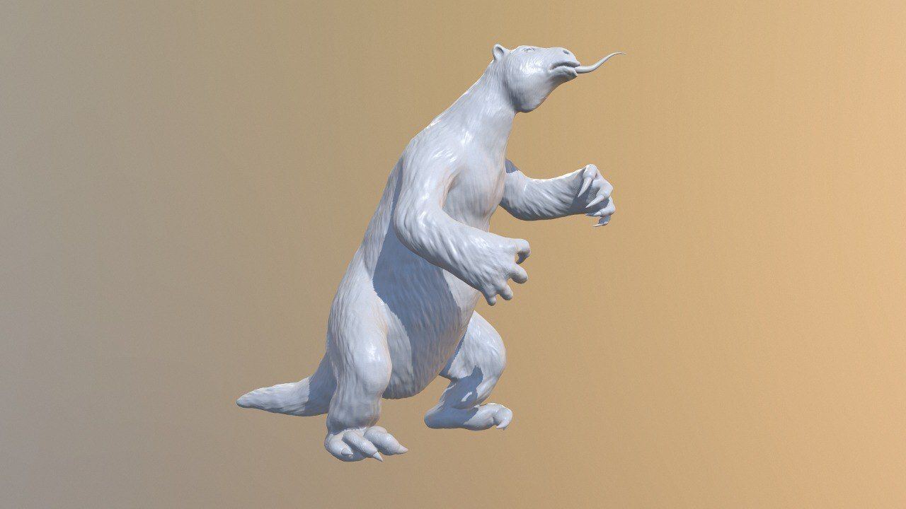 Realistic Megatherium basemesh 3D model 3D printable | CGTrader