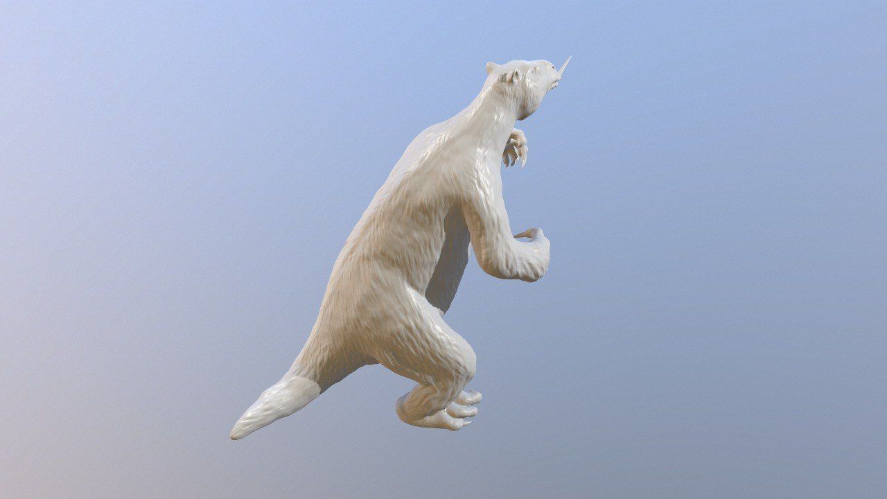 Realistic Megatherium basemesh 3D model 3D printable | CGTrader
