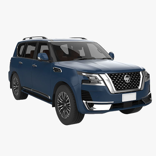 3D model Nissan Patrol Dark blue VR / AR / low-poly | CGTrader
