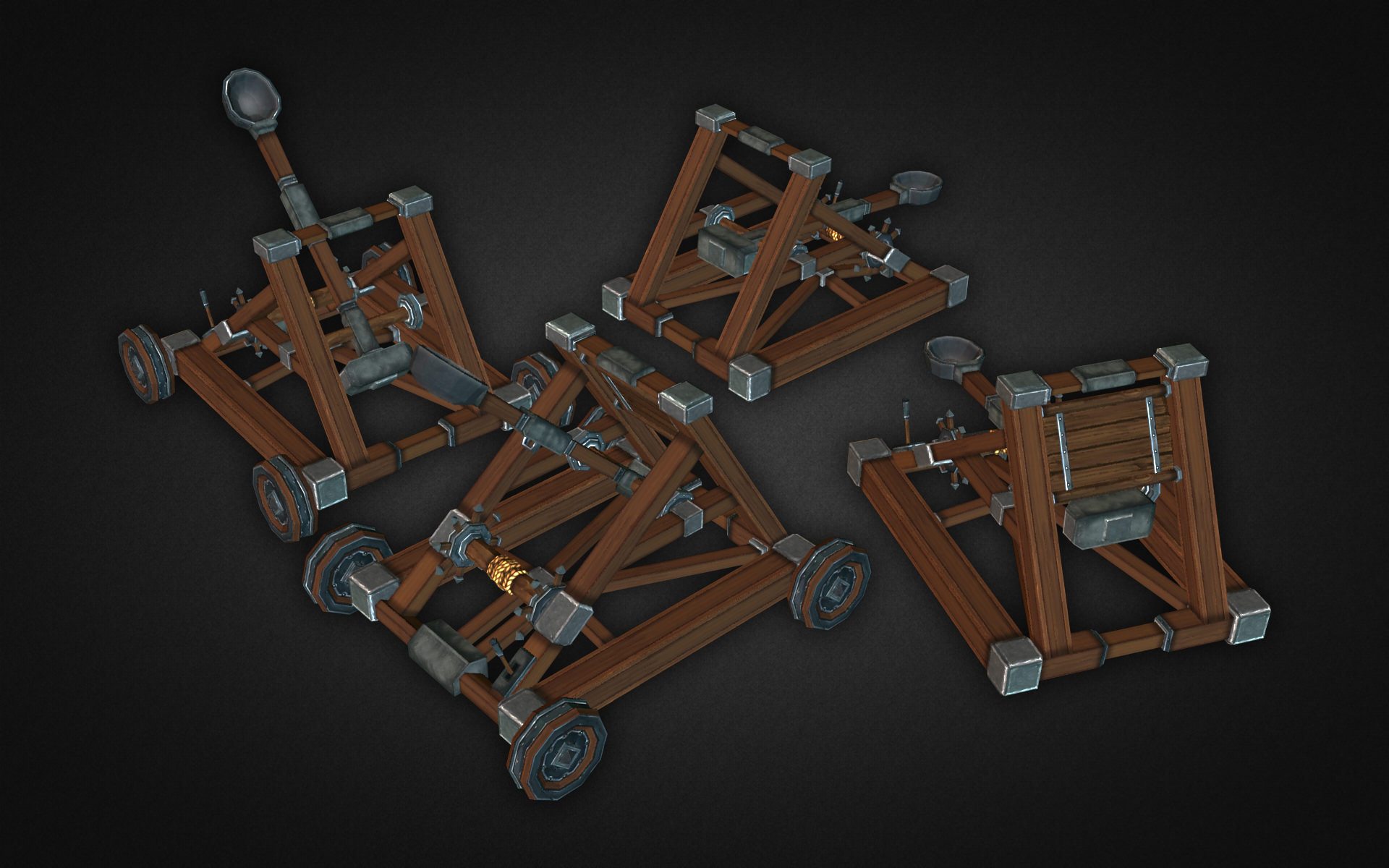 3D model Catapult Kit VR / AR / low-poly | CGTrader