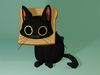 3D model Low Poly Toast Cat Meme VR / AR / low-poly | CGTrader