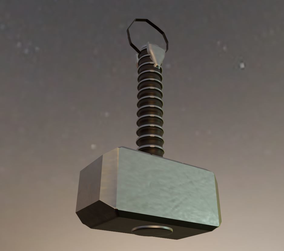 3D model Thor Hammer Mijonir VR / AR / low-poly | CGTrader