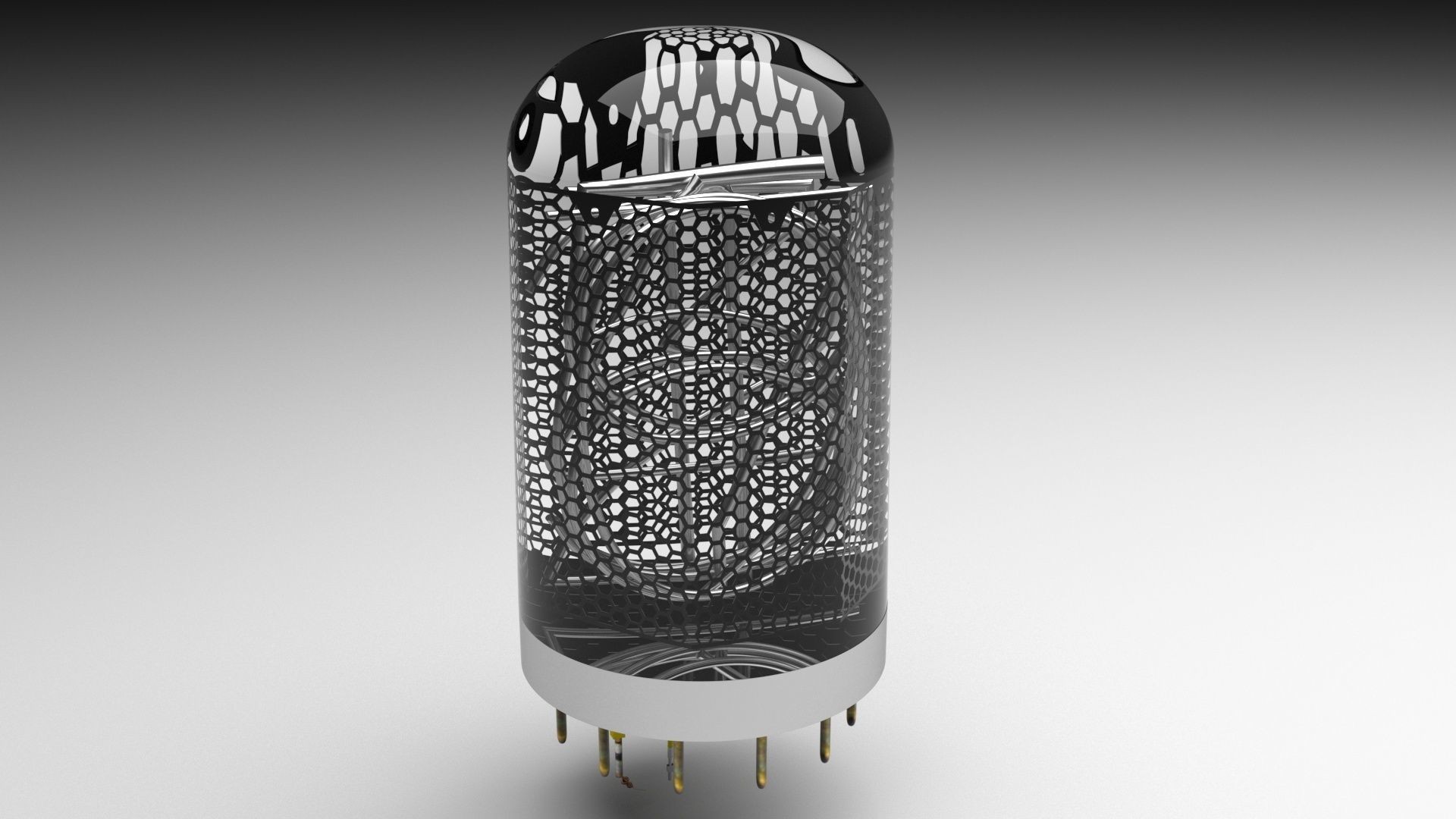 Nixie Tube OFF 3D model | CGTrader