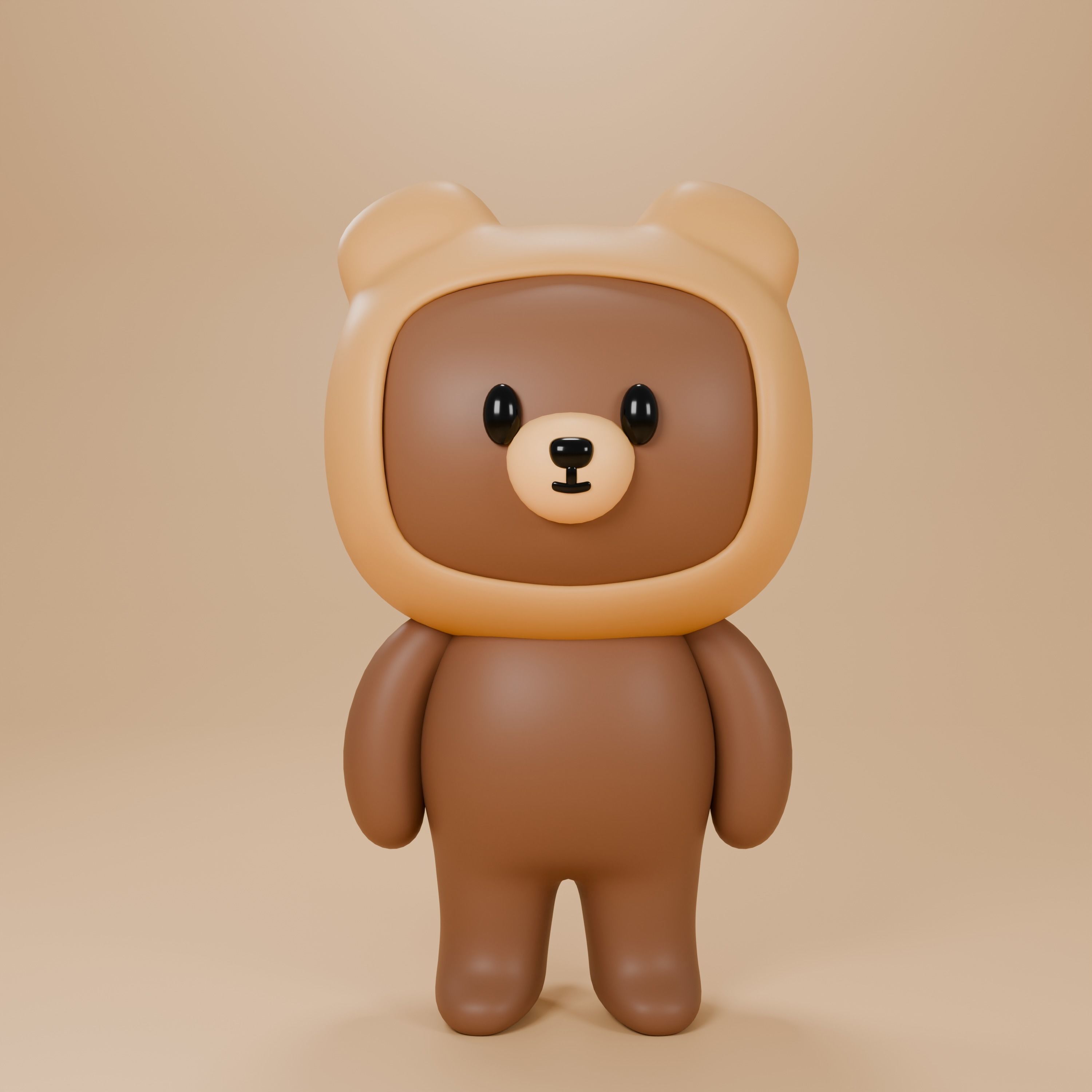 Little Teddy bear 3d model free 3D model | CGTrader