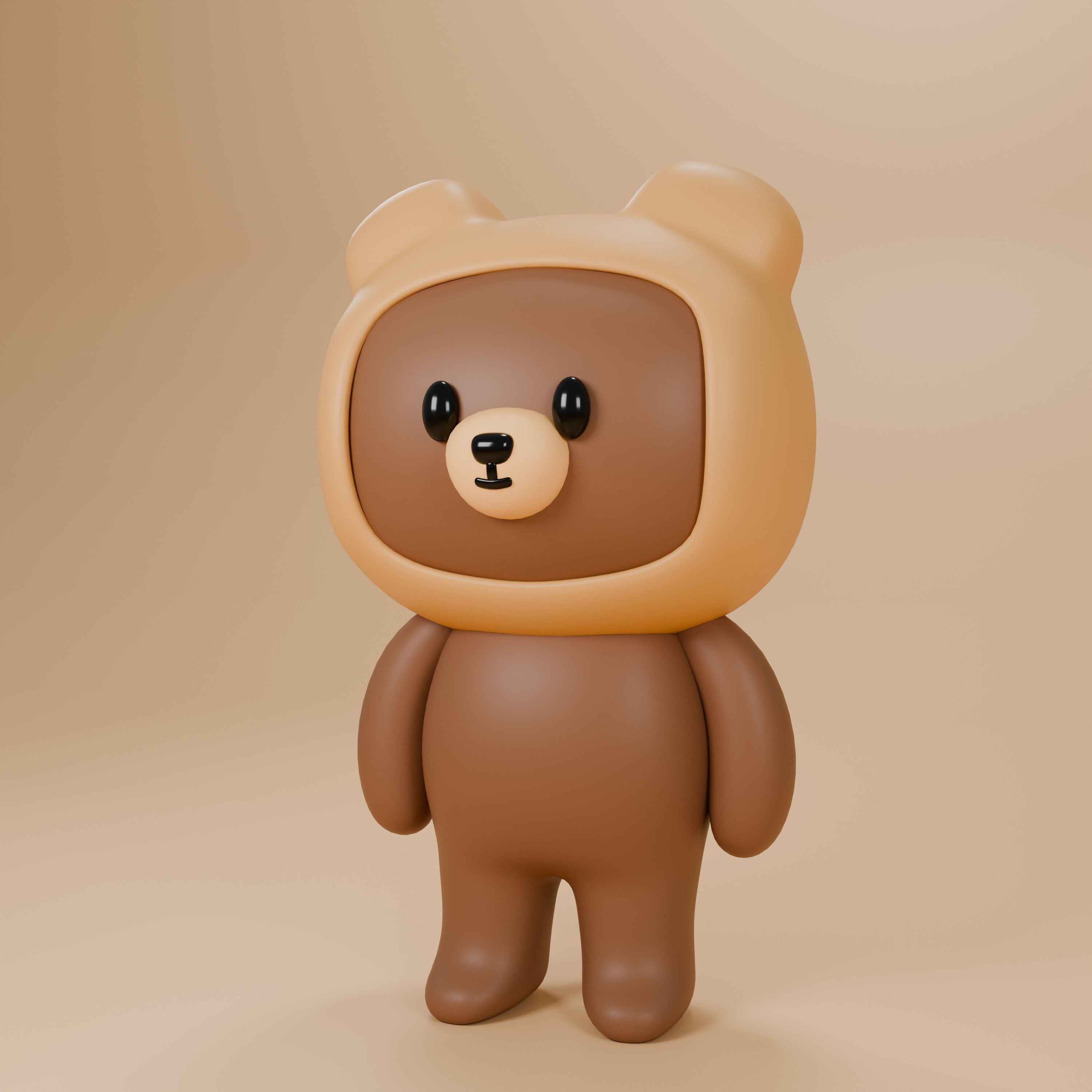 Little Teddy bear 3d model free 3D model | CGTrader