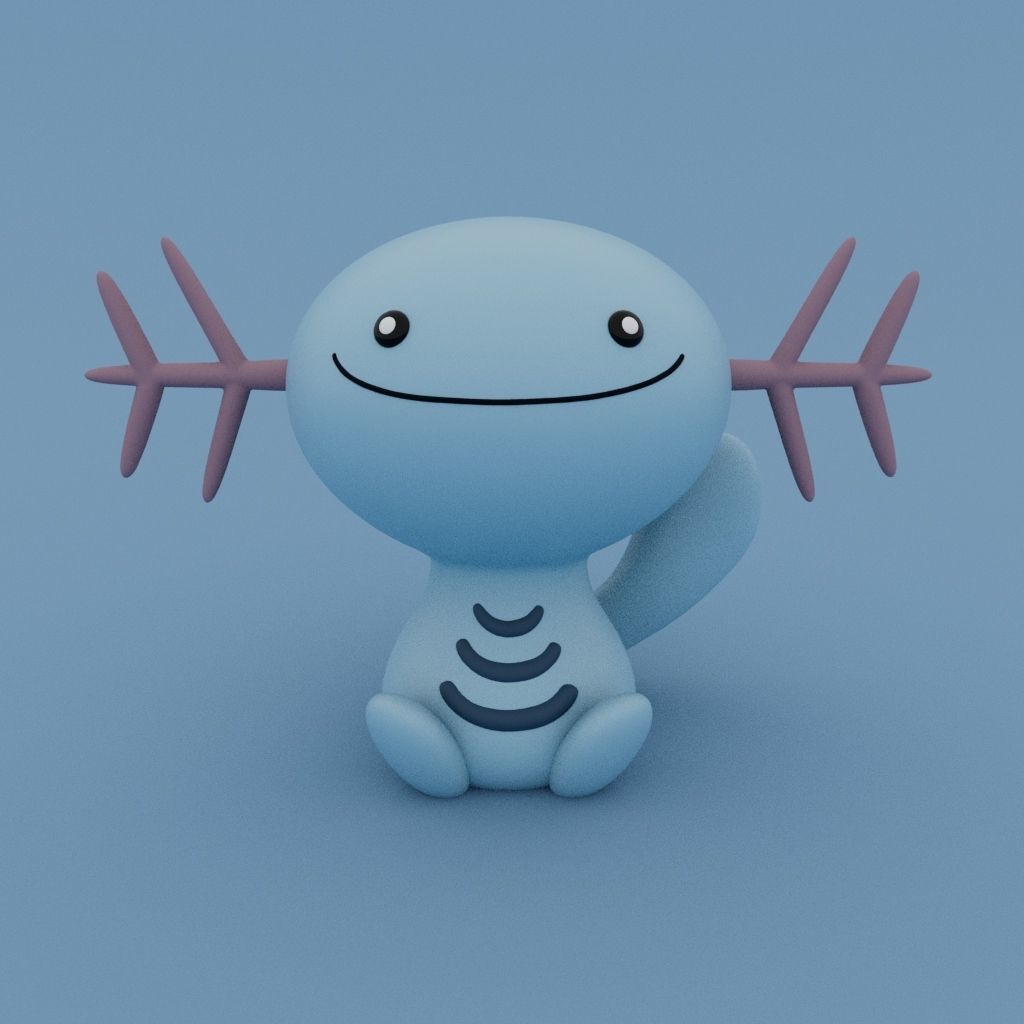 Wooper - Pokemon 3D model 3D printable | CGTrader