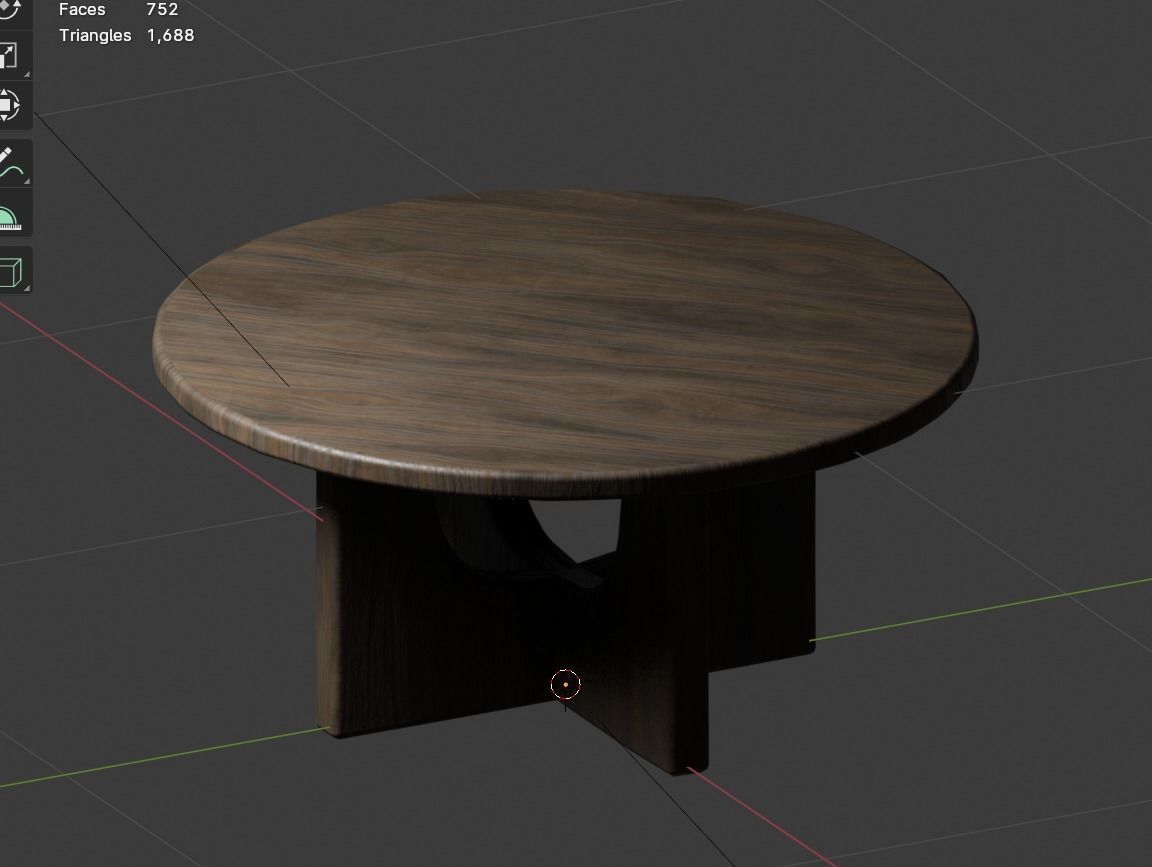 FREE wooden table free 3D model | CGTrader