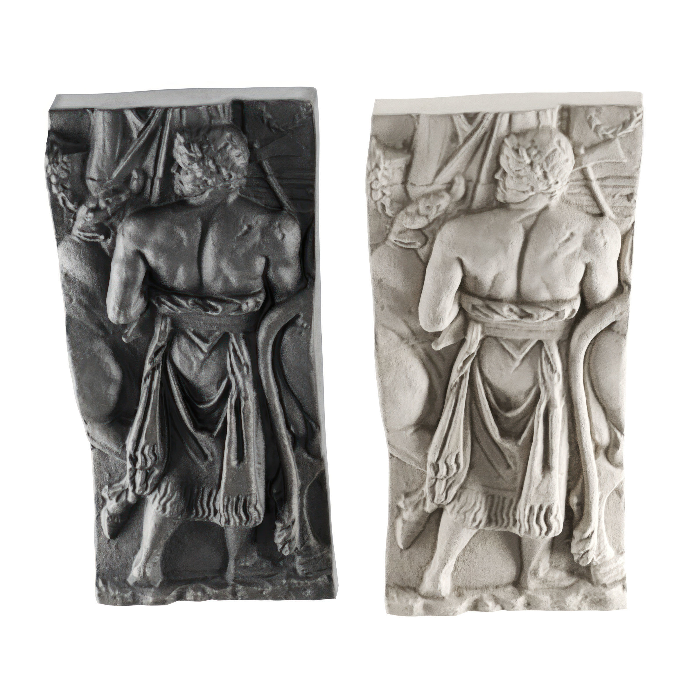 3D model Classic greek man relief VR / AR / low-poly | CGTrader
