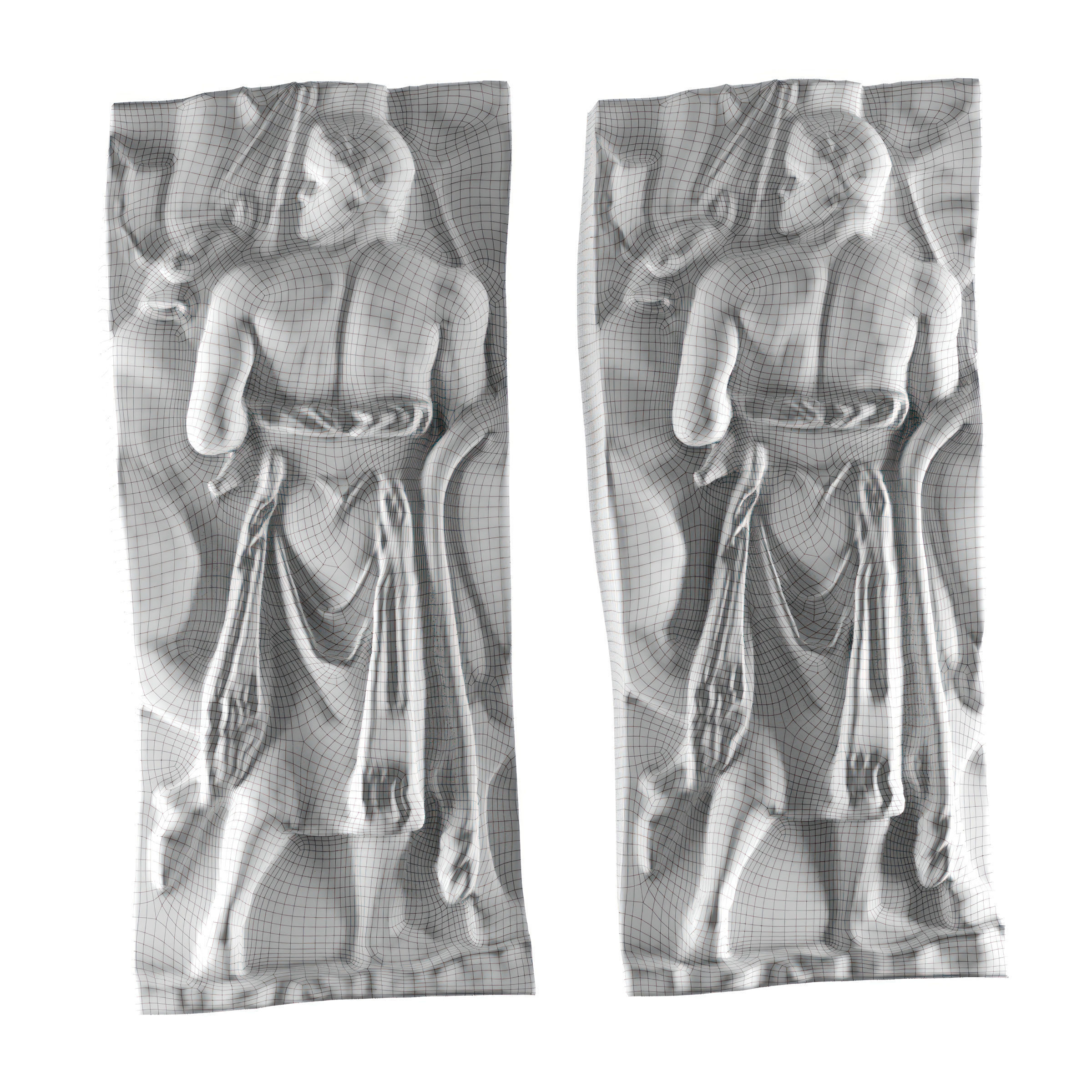 3D model Classic greek man relief VR / AR / low-poly | CGTrader