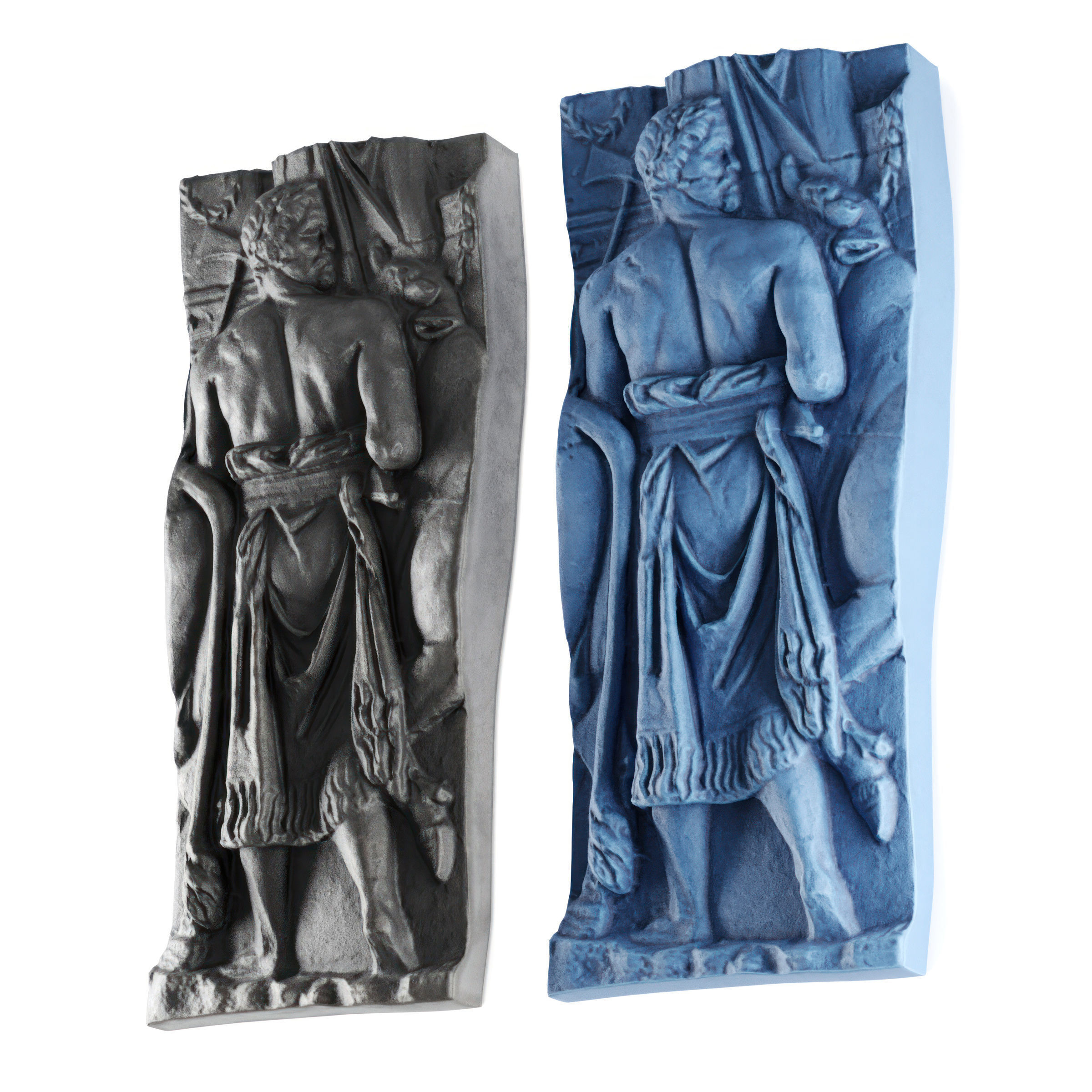 3D model Classic greek man relief VR / AR / low-poly | CGTrader