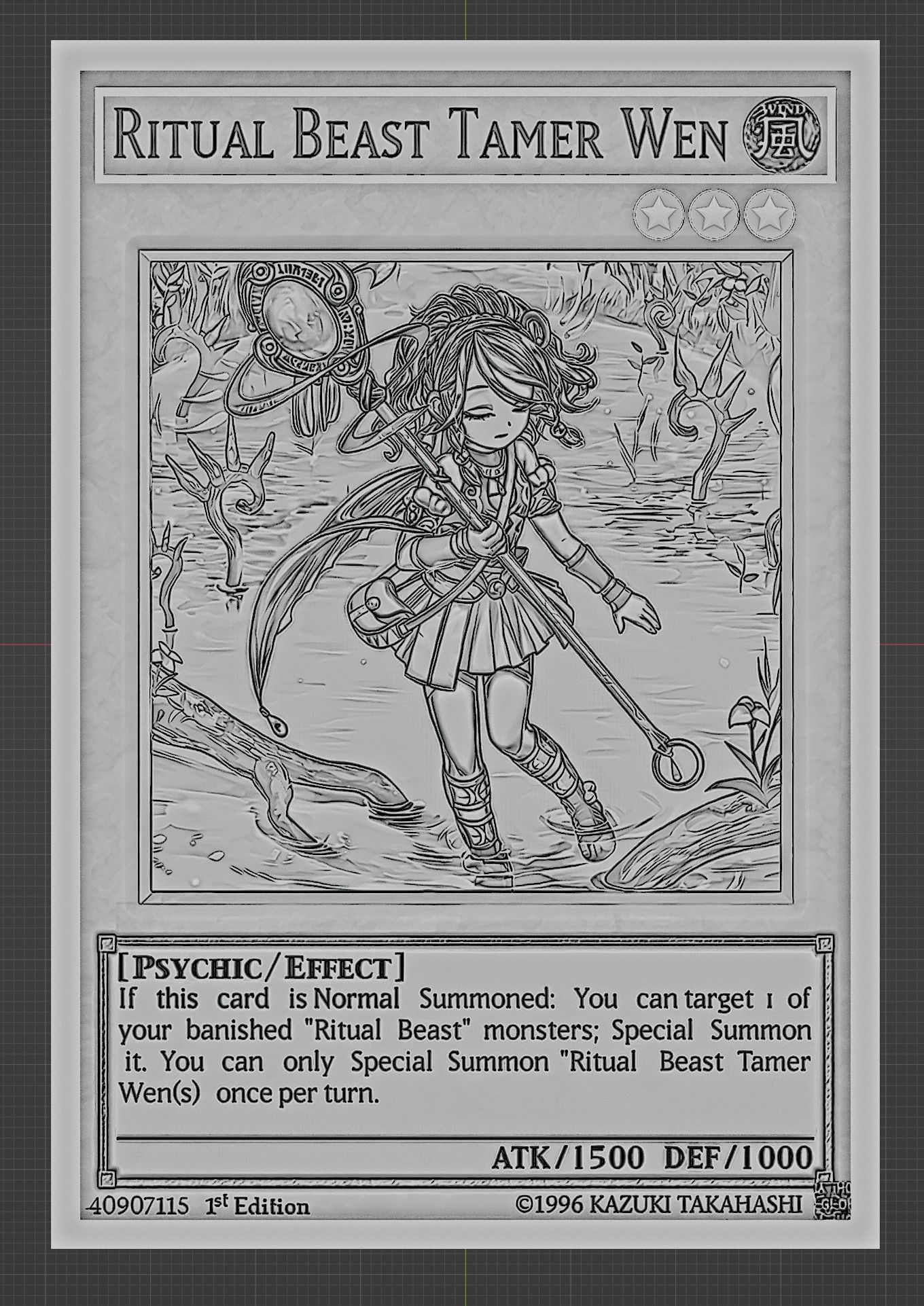 RITUAL BEAST TAMER WEN - YUGIOH free 3D model 3D printable | CGTrader