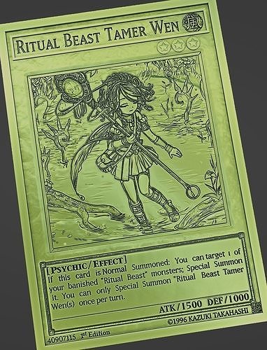 RITUAL BEAST TAMER WEN - YUGIOH free 3D model 3D printable | CGTrader