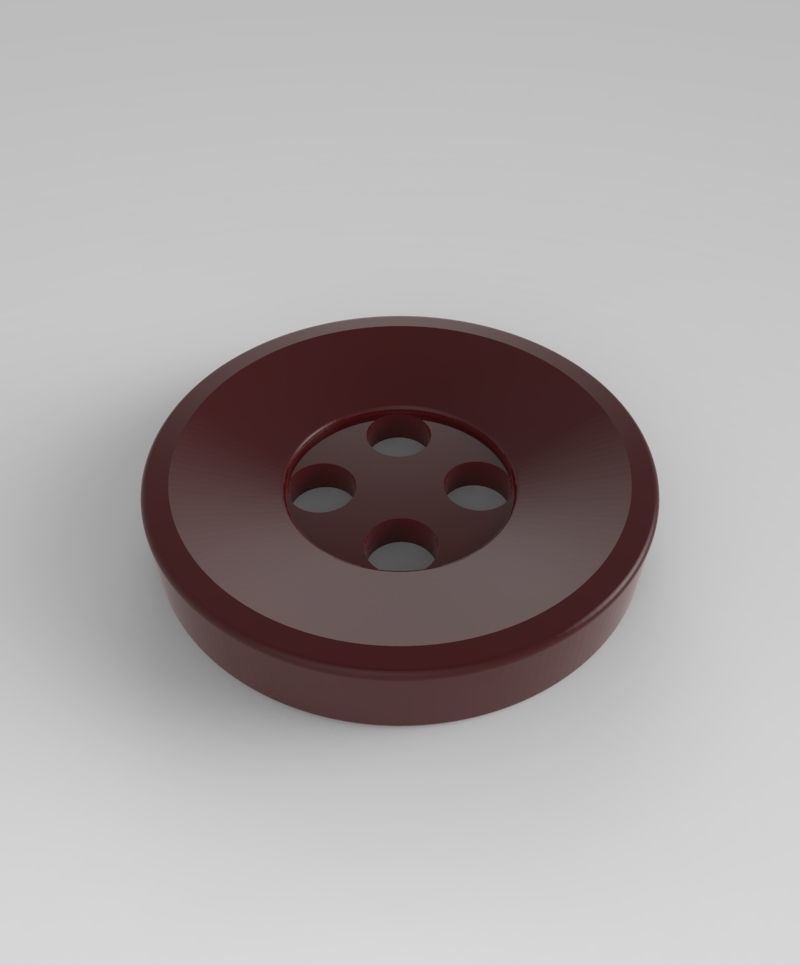 Button no5 free 3D model 3D printable | CGTrader