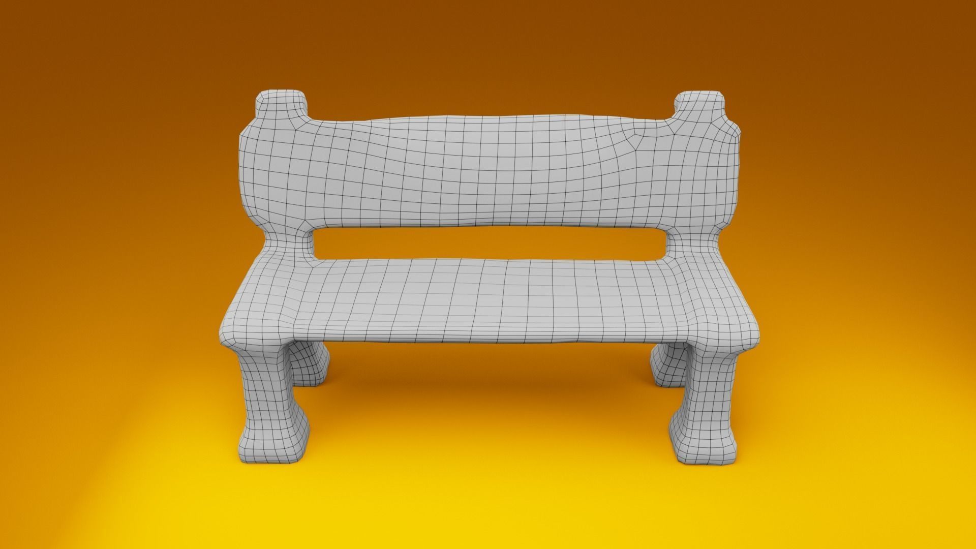 Stylized Park Bench 3D Model Add Detail to Your Scenes 3D model | CGTrader