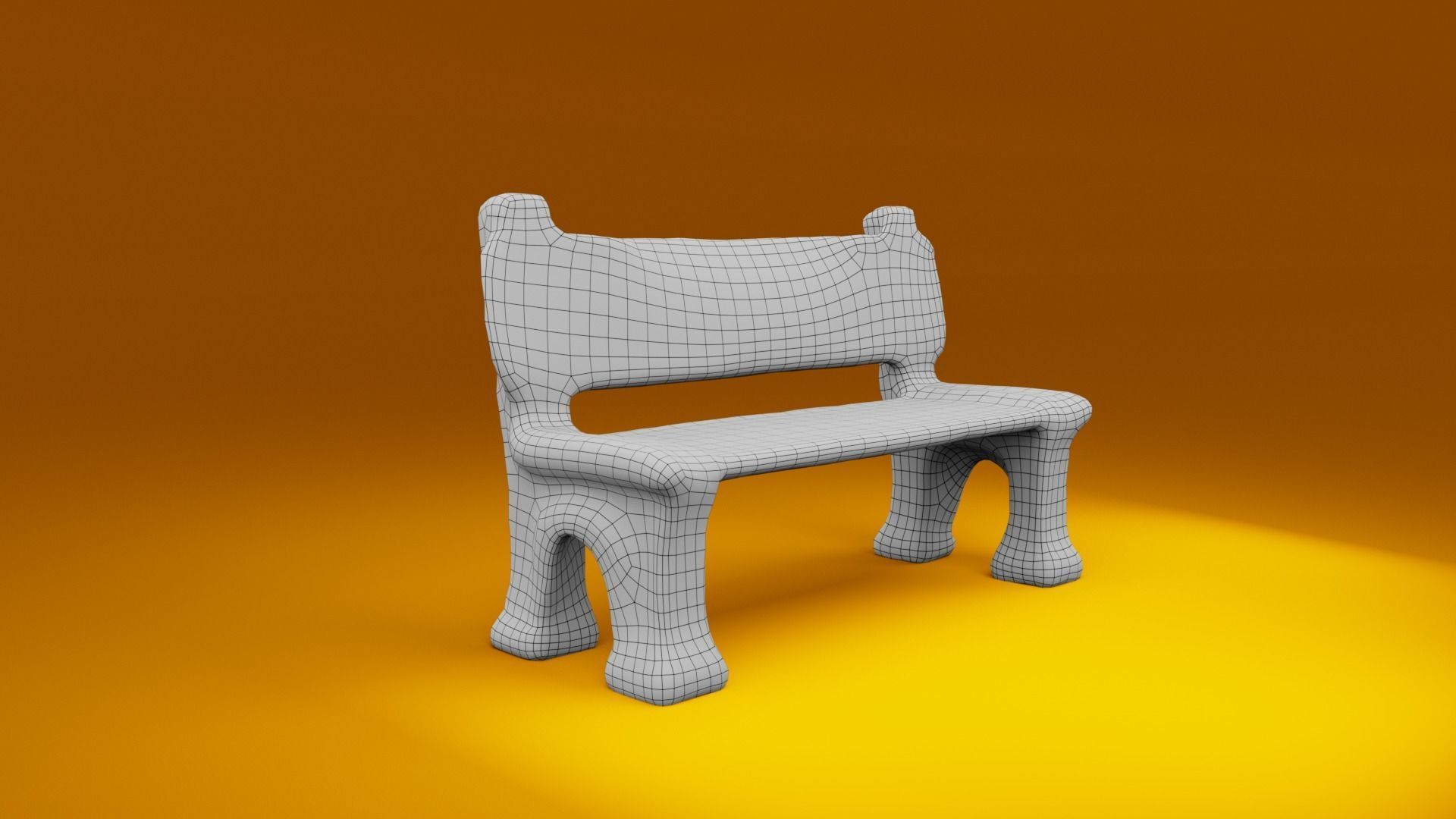 Stylized Park Bench 3D Model Add Detail to Your Scenes 3D model | CGTrader