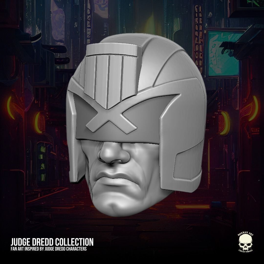 Judge Dredd fan art 3D printable file for action figures 3D model 3D ...