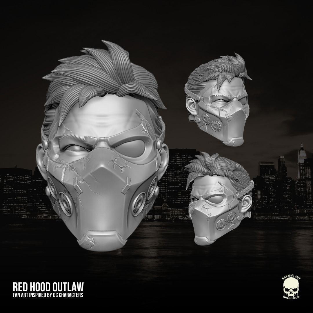 Red Hood Outlaw Fan art 3D printable File For Action Figures 3D model ...
