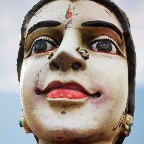 Indian Female Head Statue 3D model | CGTrader