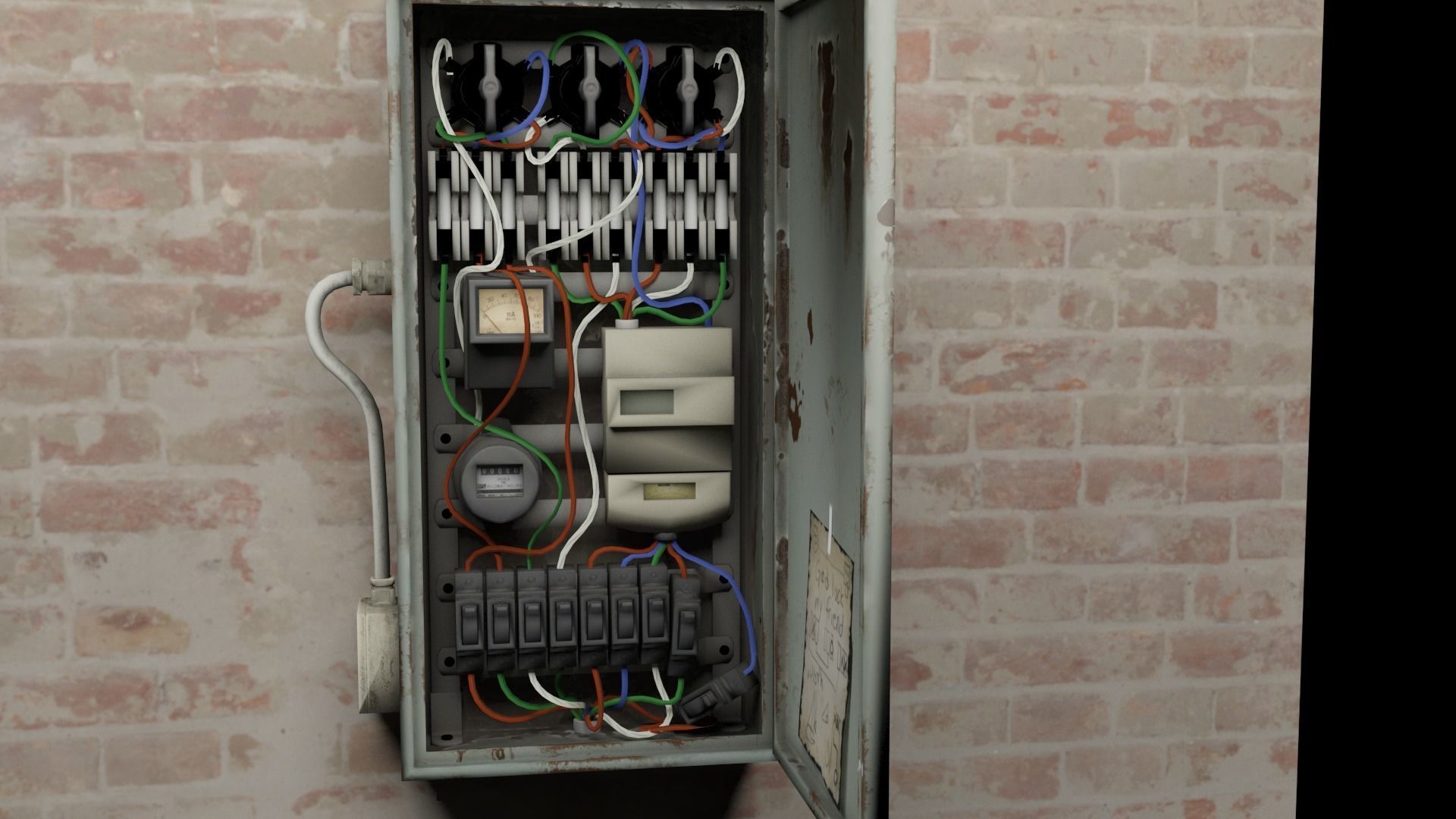 fuse box free VR / AR / low-poly 3D model | CGTrader