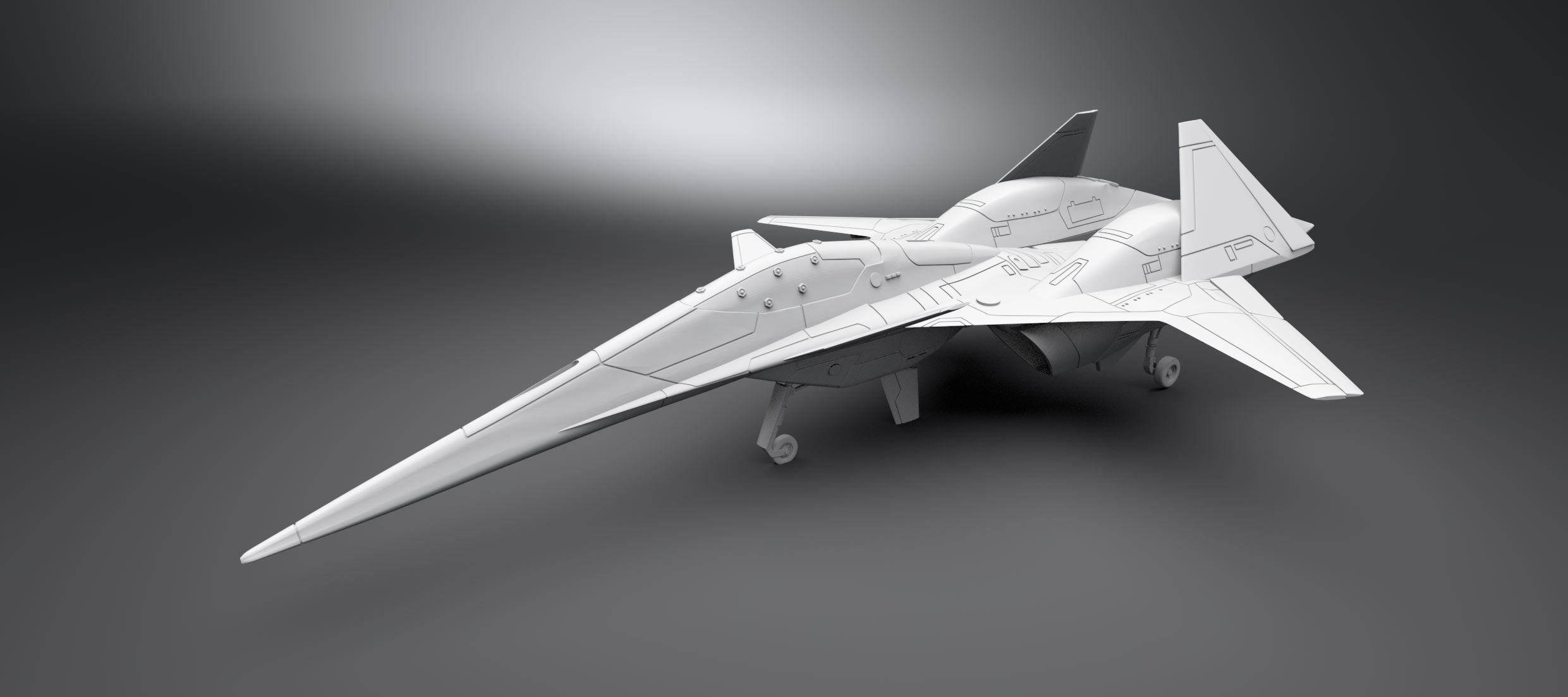 ADF Falken scale model 3D model 3D printable | CGTrader